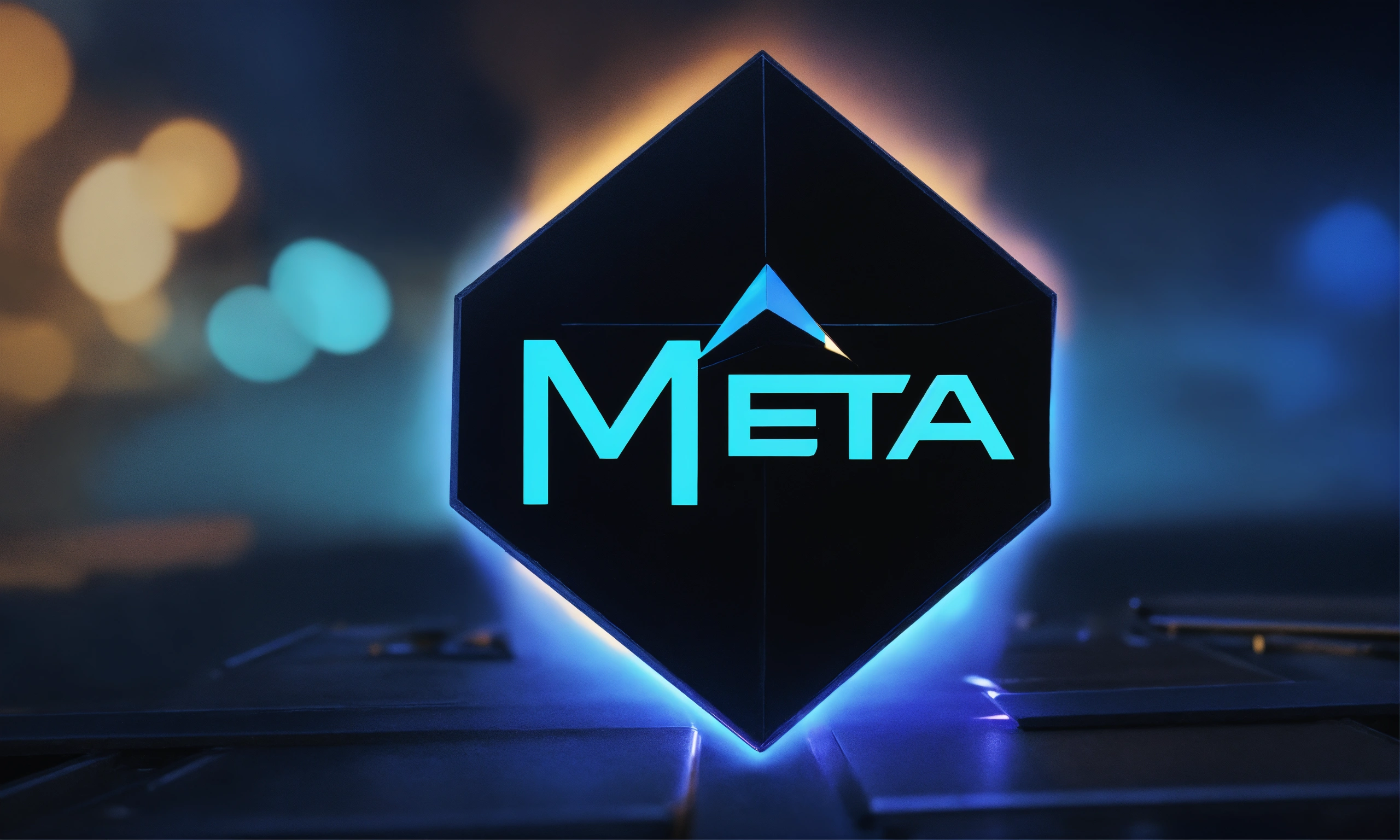 Lexica - "Meta Platforms" logo on a blue and black background
