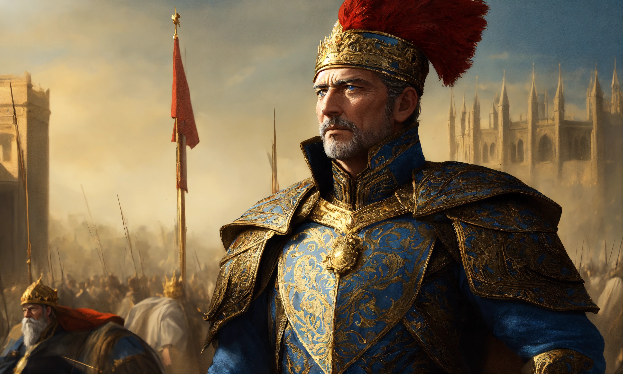 Lexica - Describe a middle-aged European king, of average build, with a ...