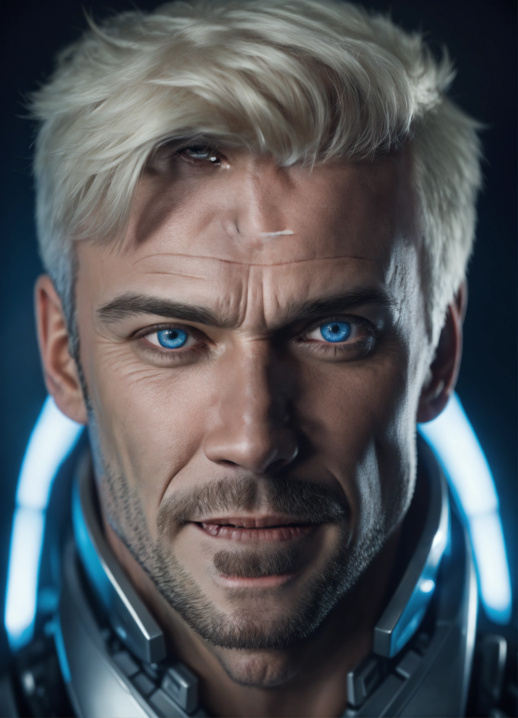 Lexica - A realistic photo of psychopath 45 years old scary man with ...