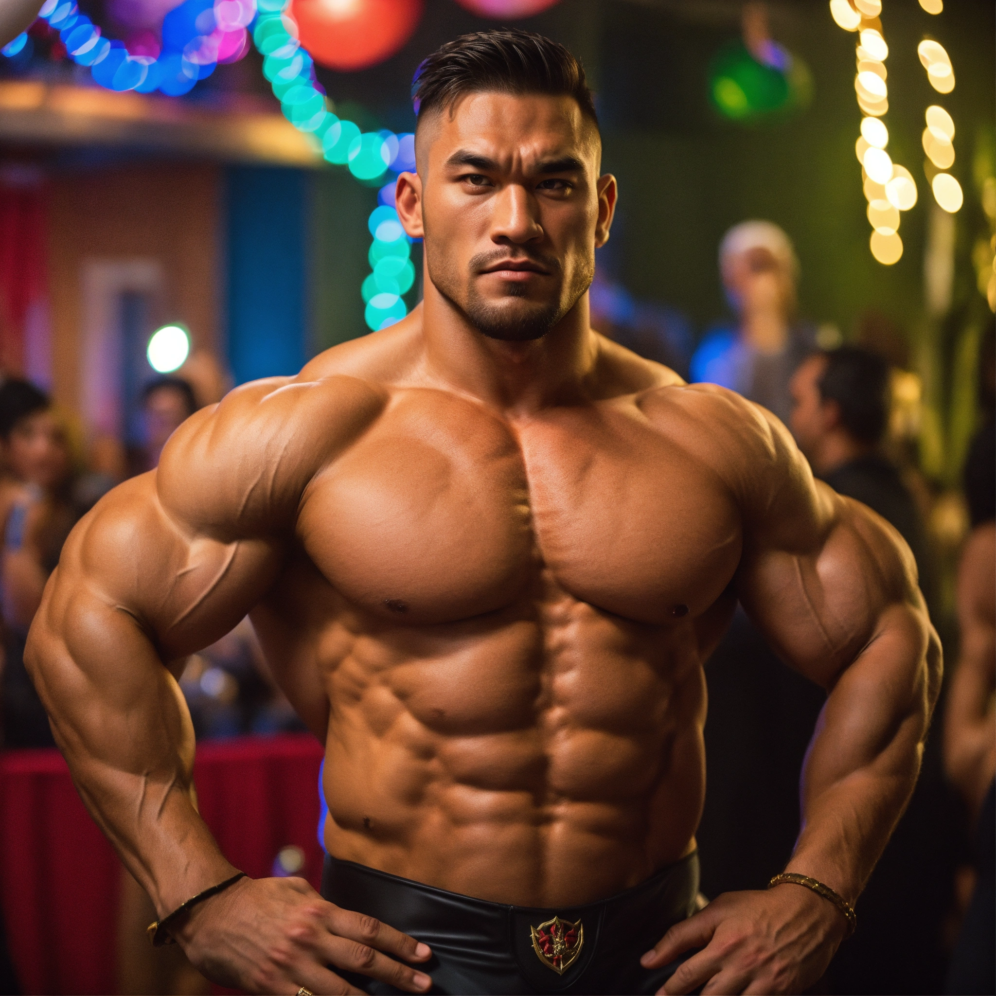 Lexica - 30-year-old man with big muscles, big bodybuilder, body like a ...