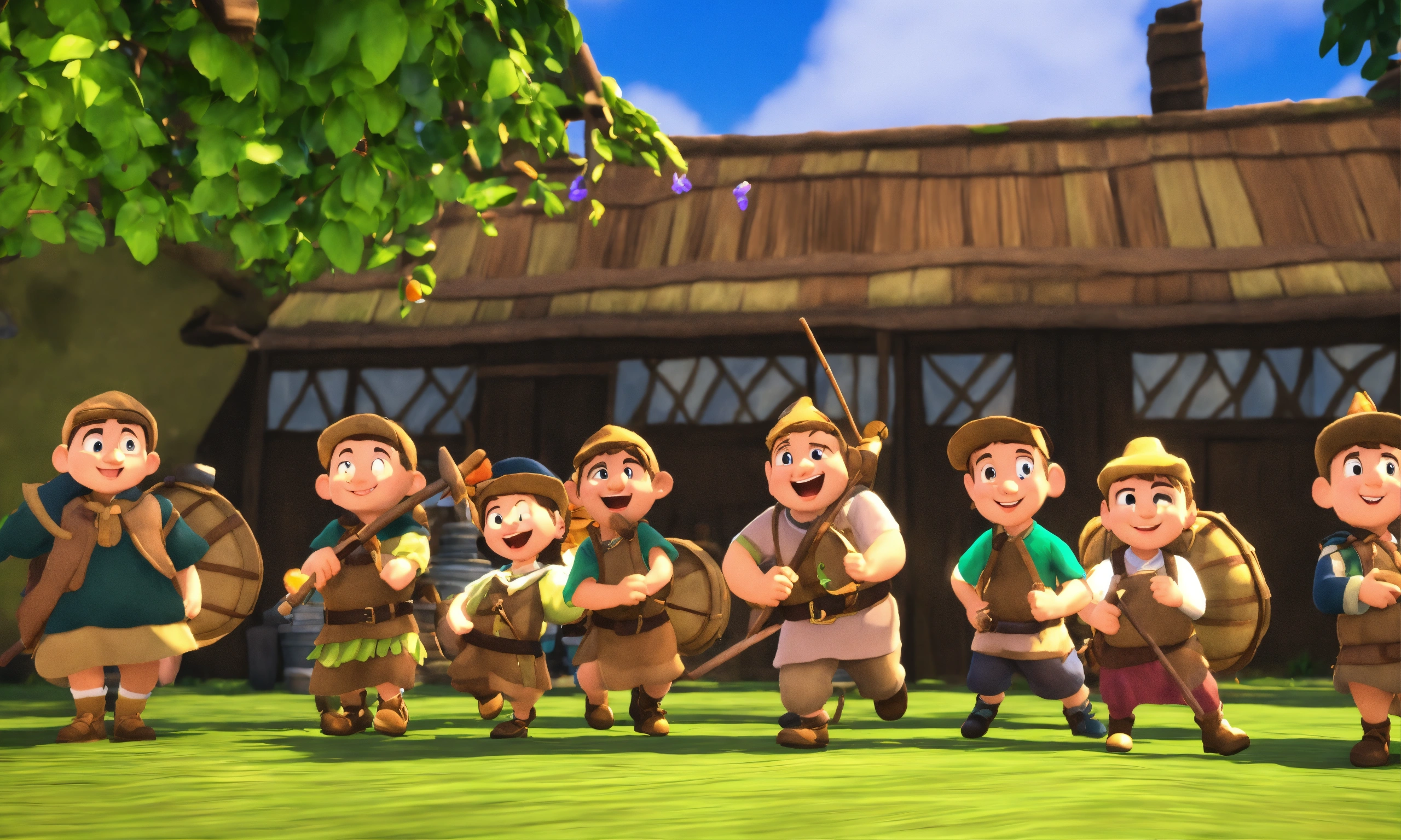 Lexica - Lots of happy villagers animated