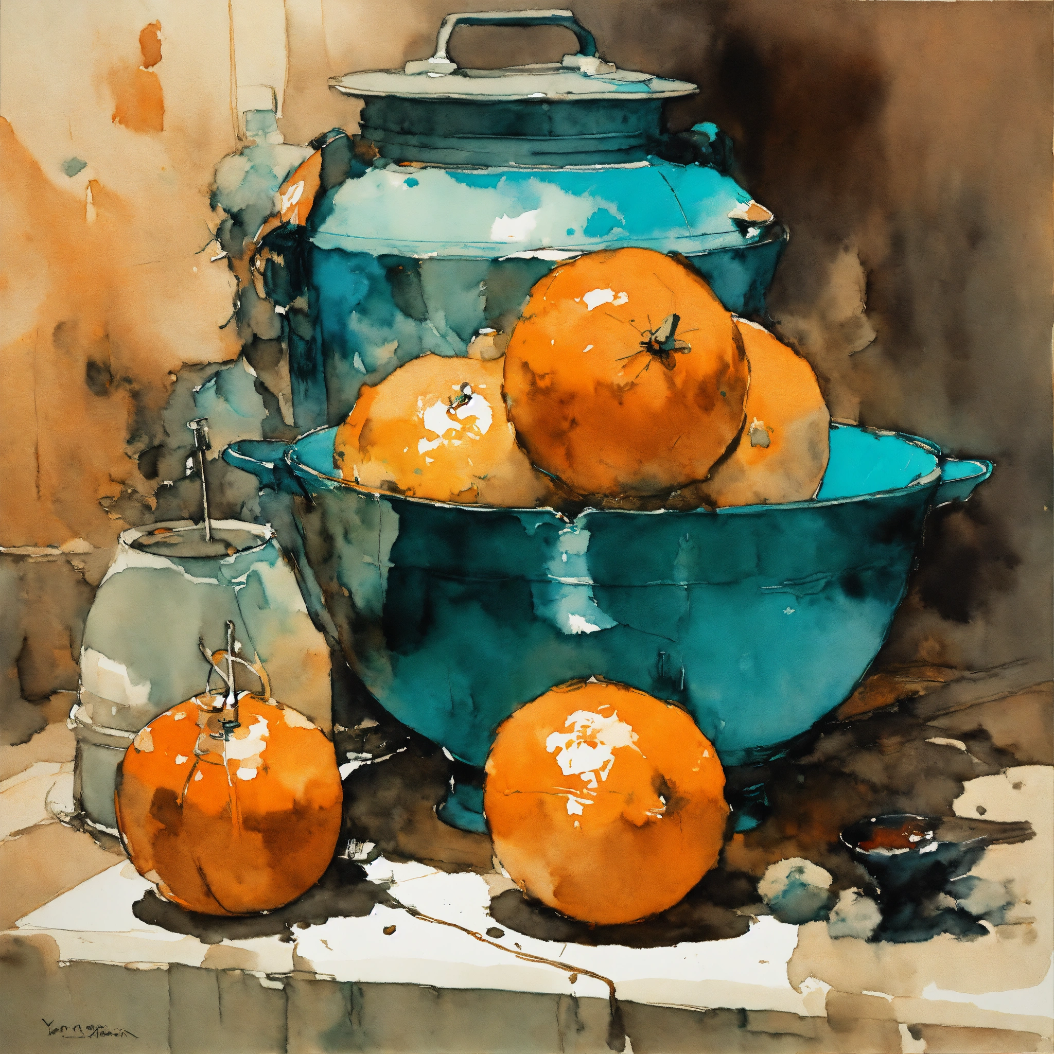Lexica - Japanese still life Yoji Shinkawa style, Jean-baptiste Monge ...