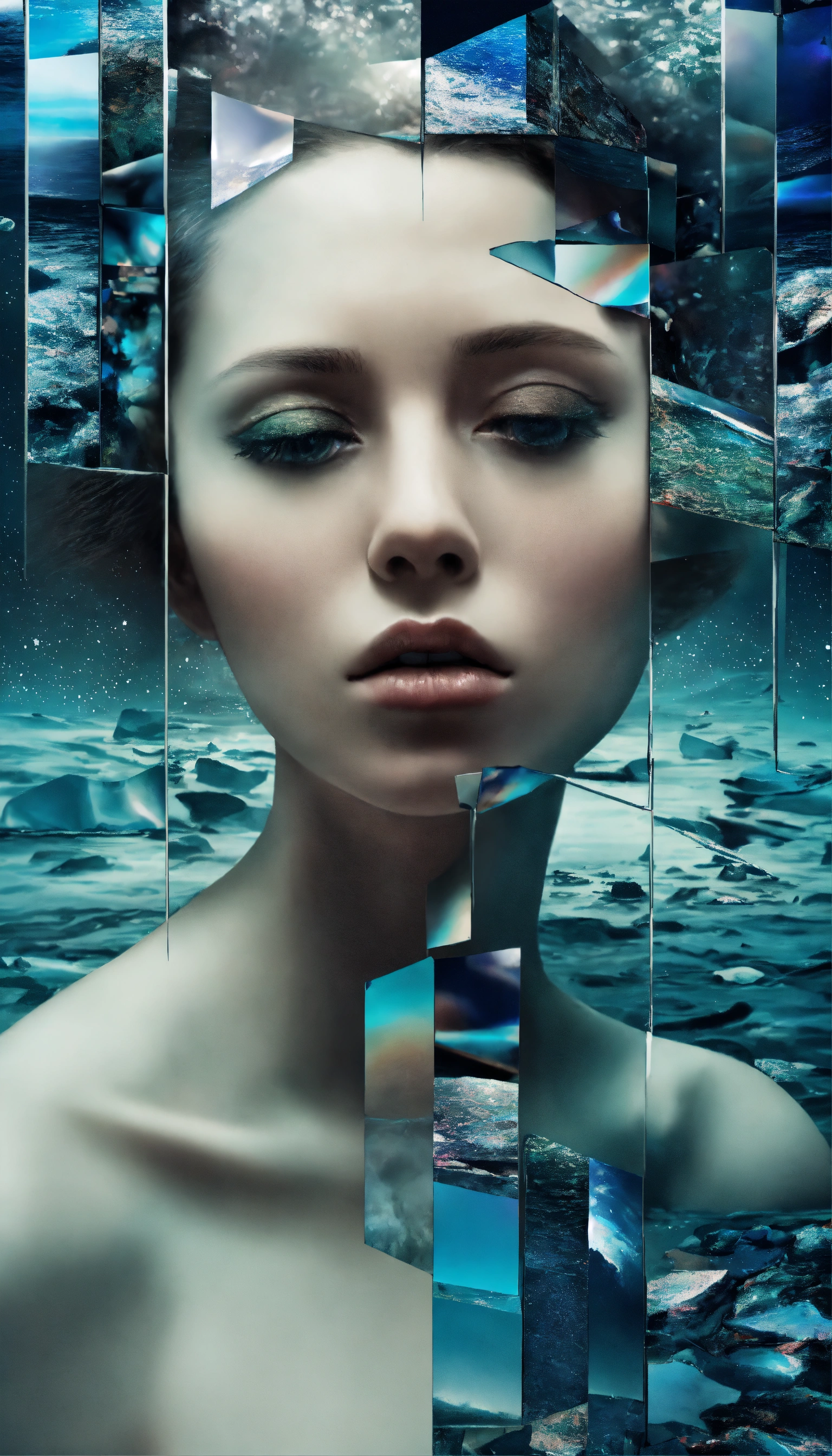 Lexica - Digital surrealism shattered dreamscape, fragments of ...