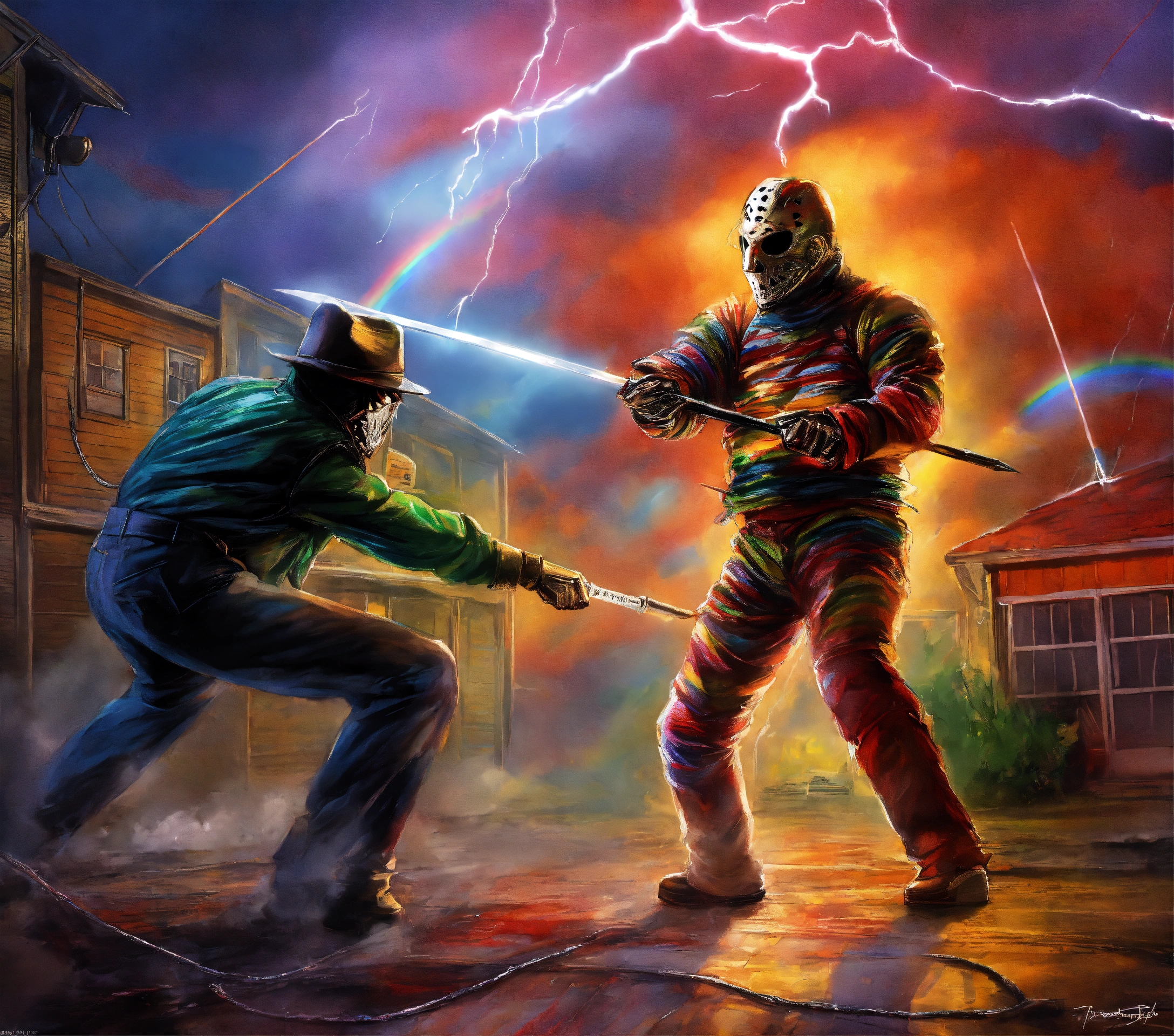 Lexica - Nightmare on elm st freddie vs jason god rainbow thunder