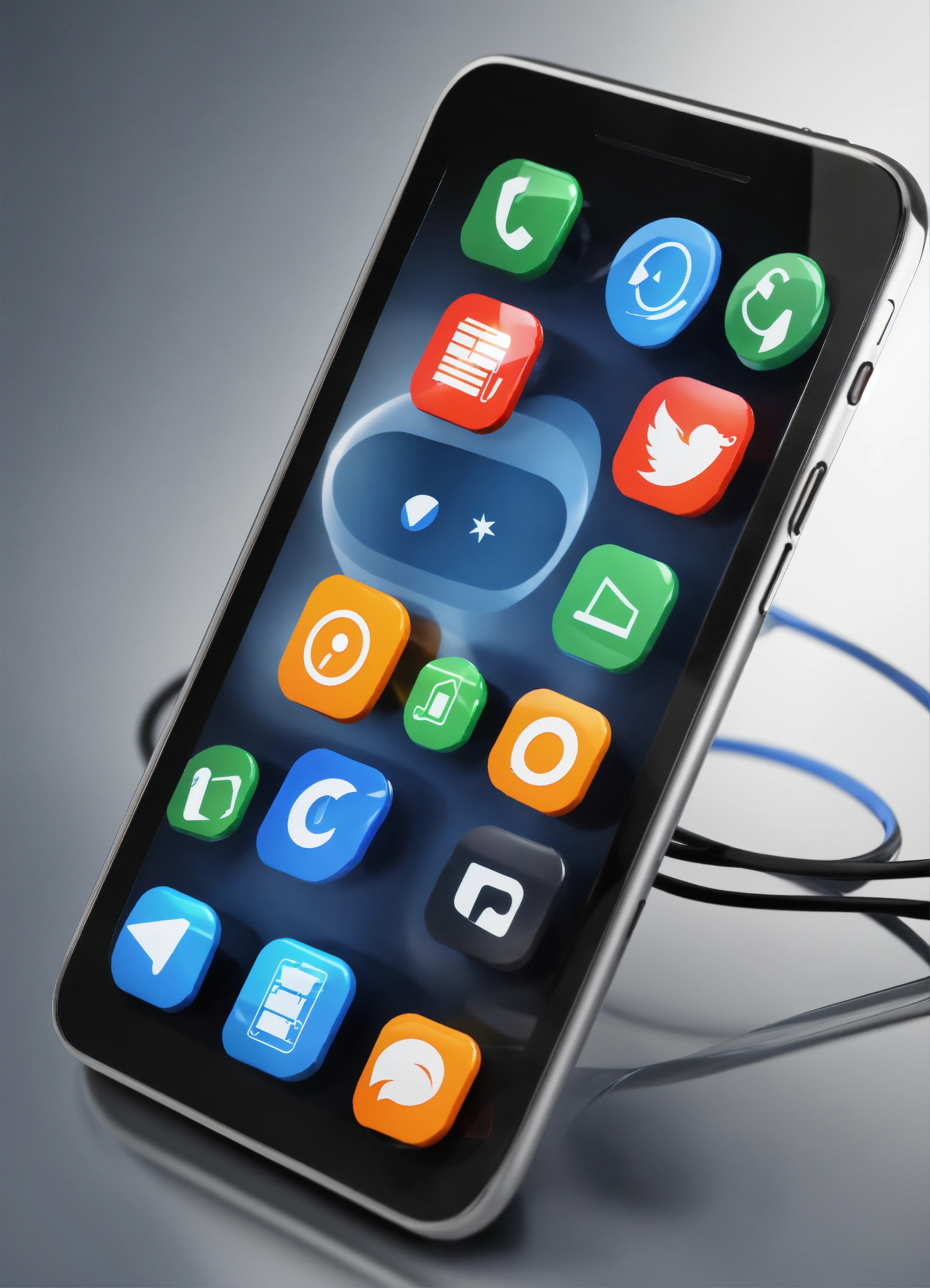 Lexica - Realistic clip art of individual 3D notification icons that ...