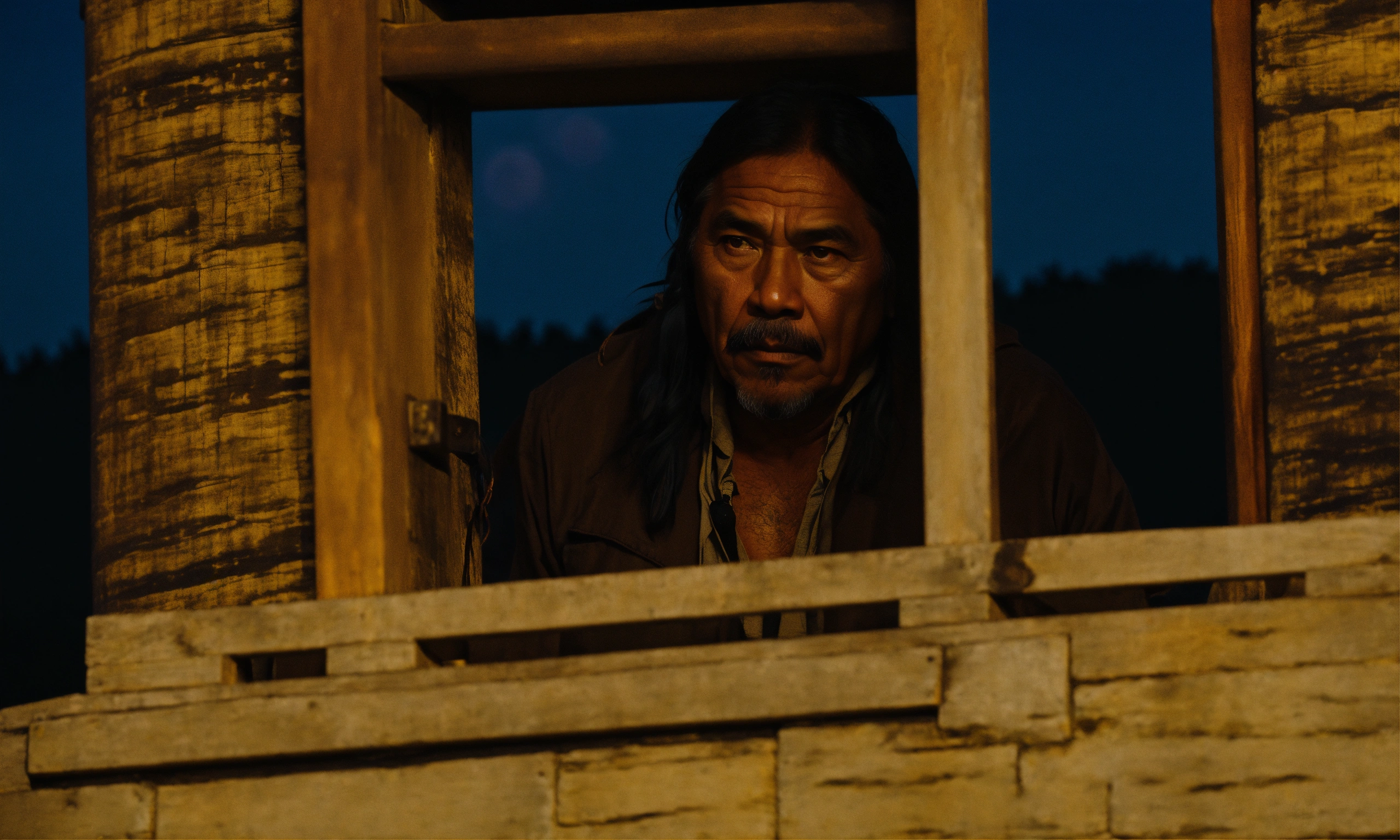 Lexica - Scared unique expressive middle-aged fire tower lookout man ...