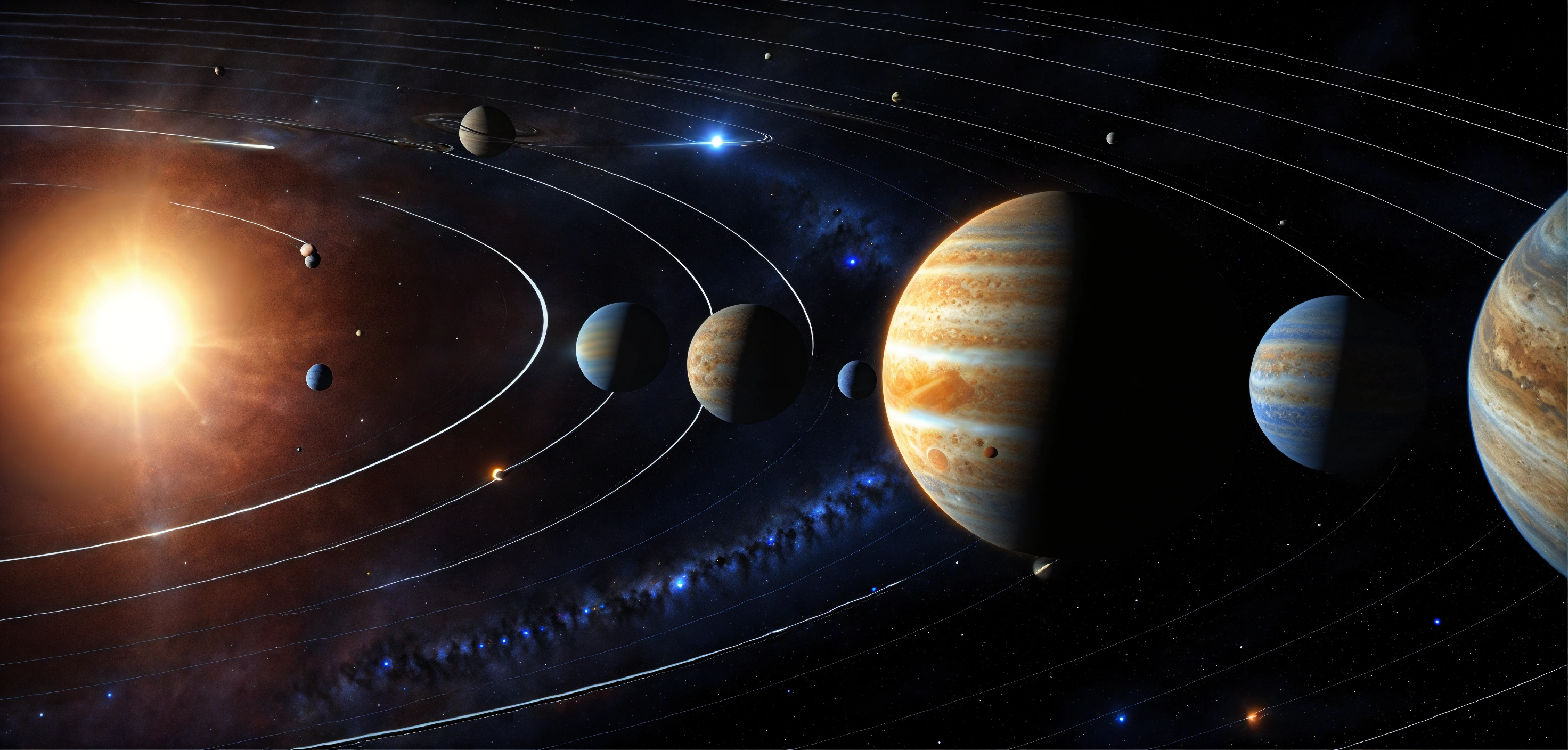 Lexica - Photorealistic image of a solar system