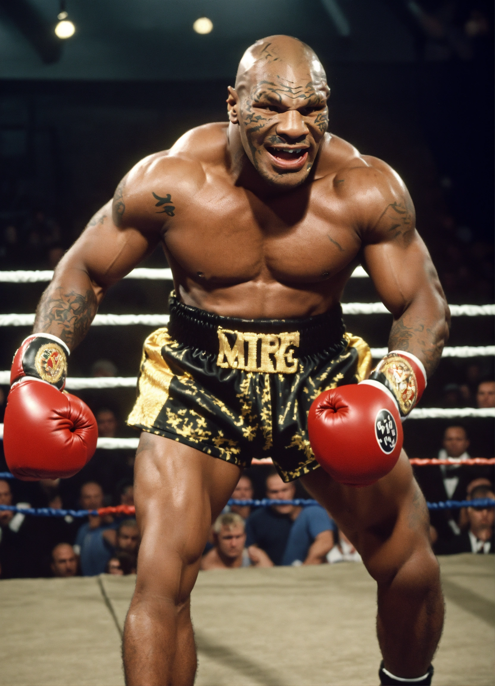 Lexica - Mike Tyson as a monster ogre about to destroy an opponent in ...