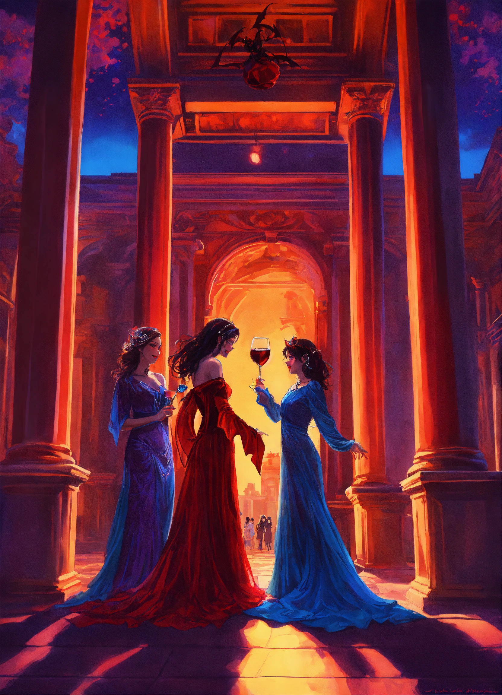 Lexica - All glassblowing superrealism style urban vampire style THREE ...