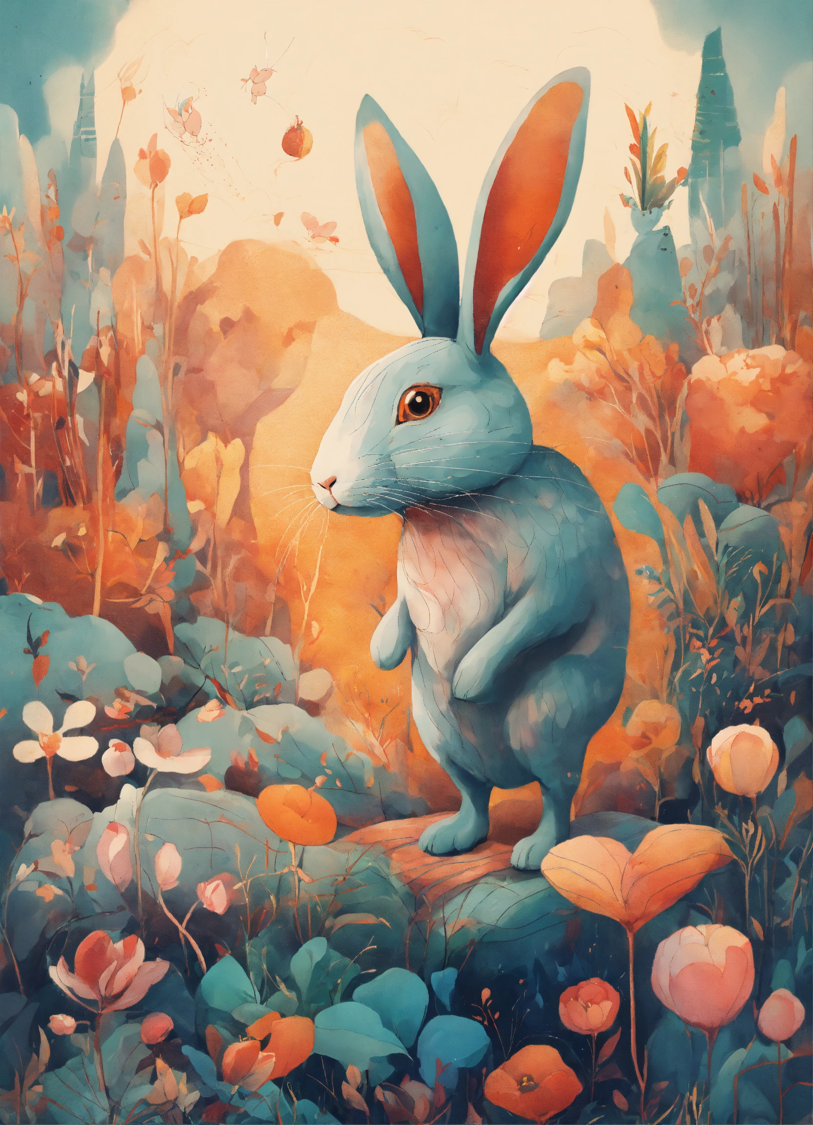 Lexica - Abstract illustrations reminiscent of a whimsical and ...
