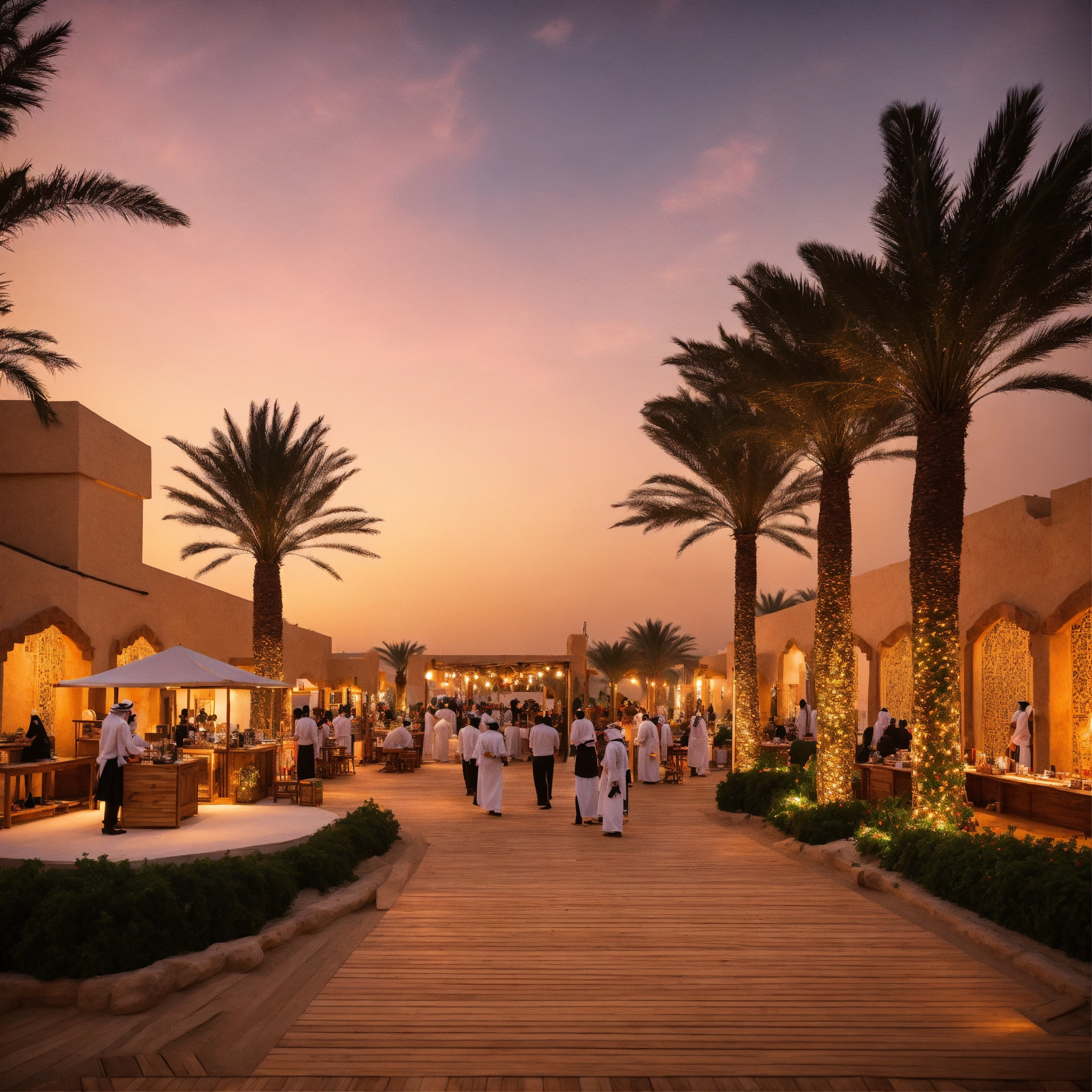 Lexica - Visualize a vibrant scene at the 'Taste of Bahrain' Food ...