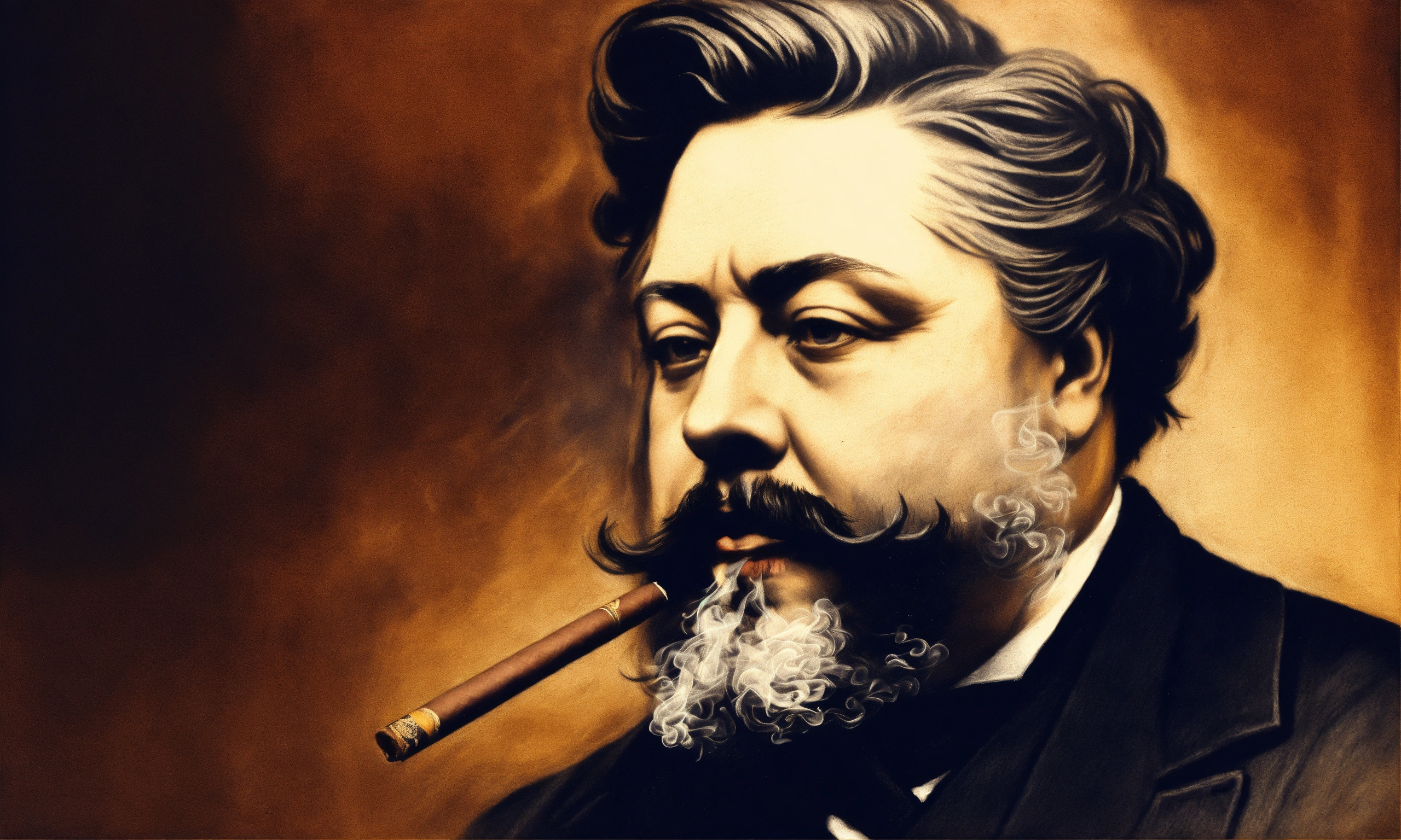 Lexica - Charles Spurgeon, Charcoal Drawing. Headshot. He's depicted as ...