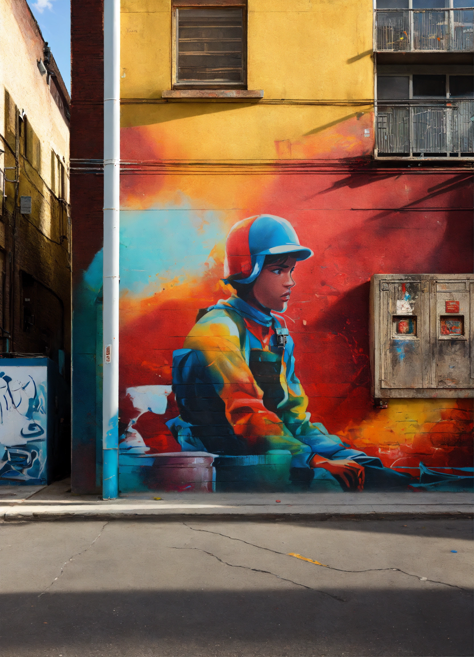 Lexica - Street spray paint urban murals with vibrant colors and ...