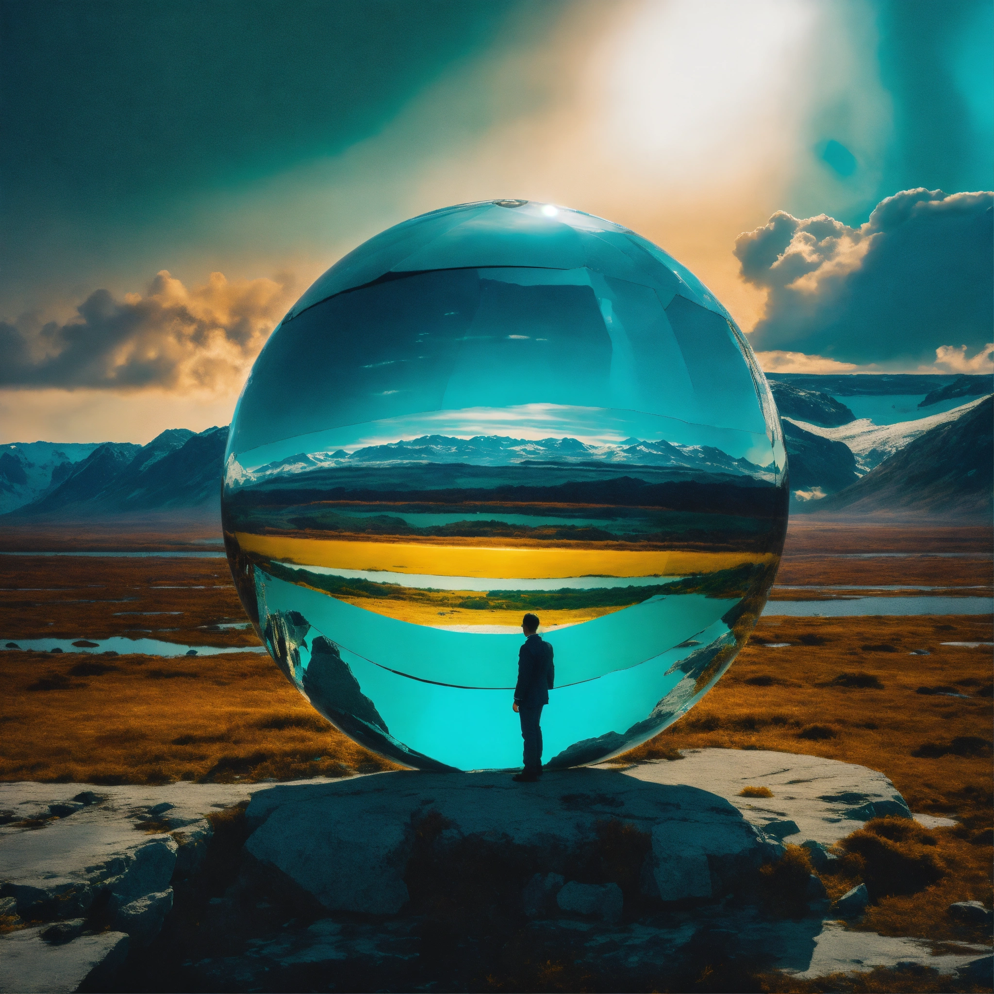 Lexica - Very complex gigantic reflective glowing glass crystal ...