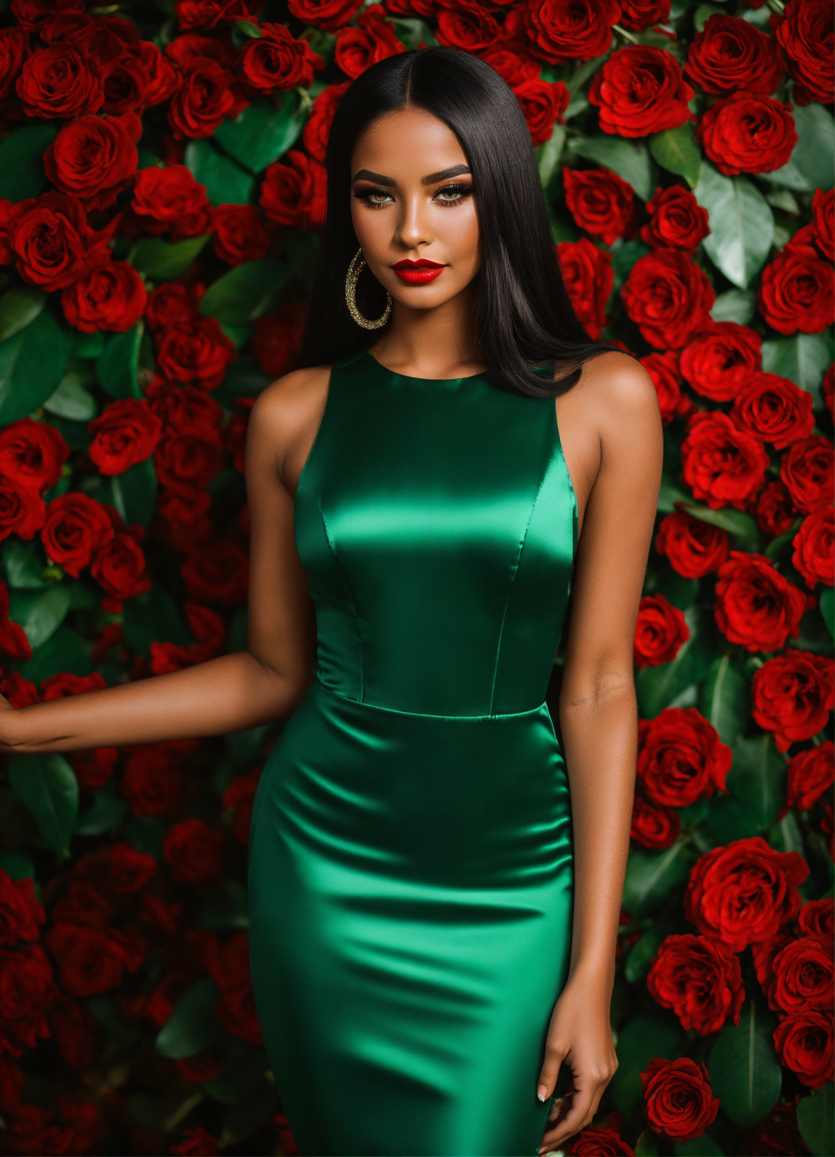 Lexica - Beautiful creole 12yo, olive skin, long straight black hair ...