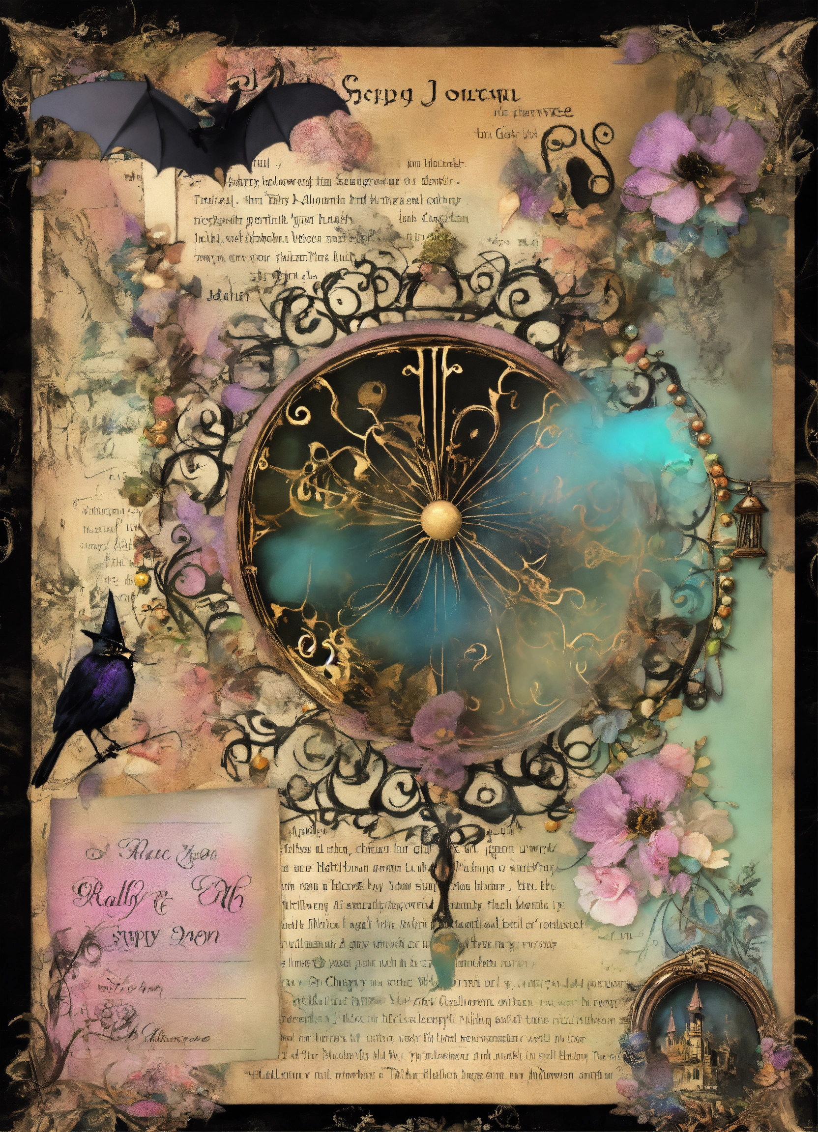 Lexica - Shabby chic dreamy mist pastel junk journals Gothic despair ...