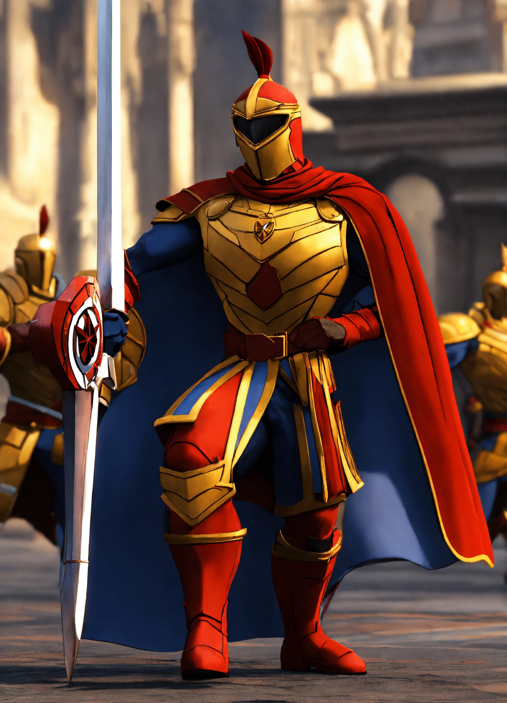 Lexica - Marvel Auran Attilan Royal Guard animated in action without ...