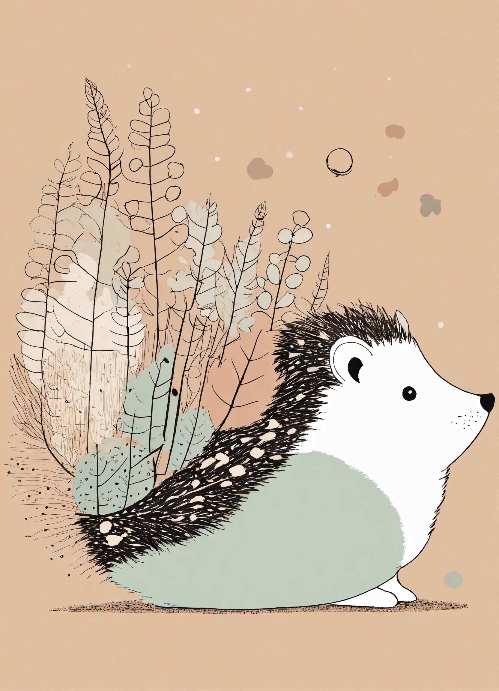 Lexica - A cute minimalistic simple hedgehog side profile Clipart ...