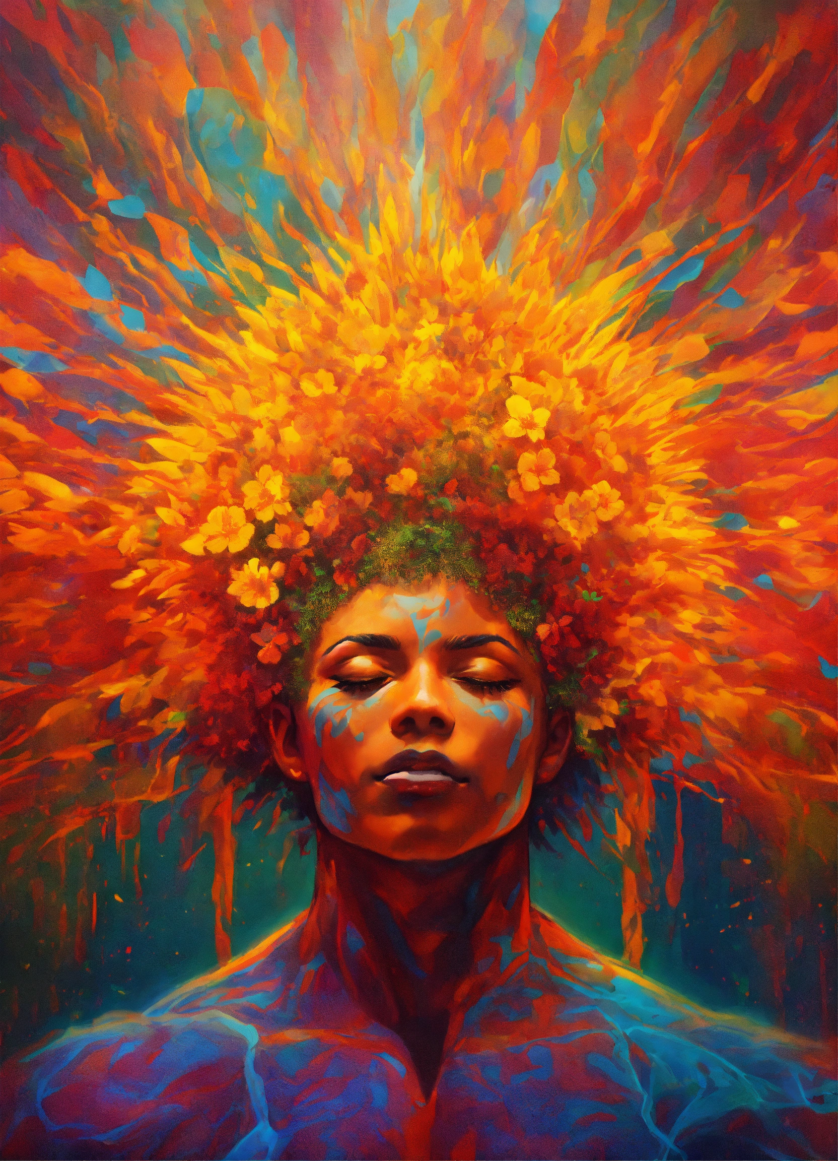 Lexica - Create an image portraying a person shedding their old self ...