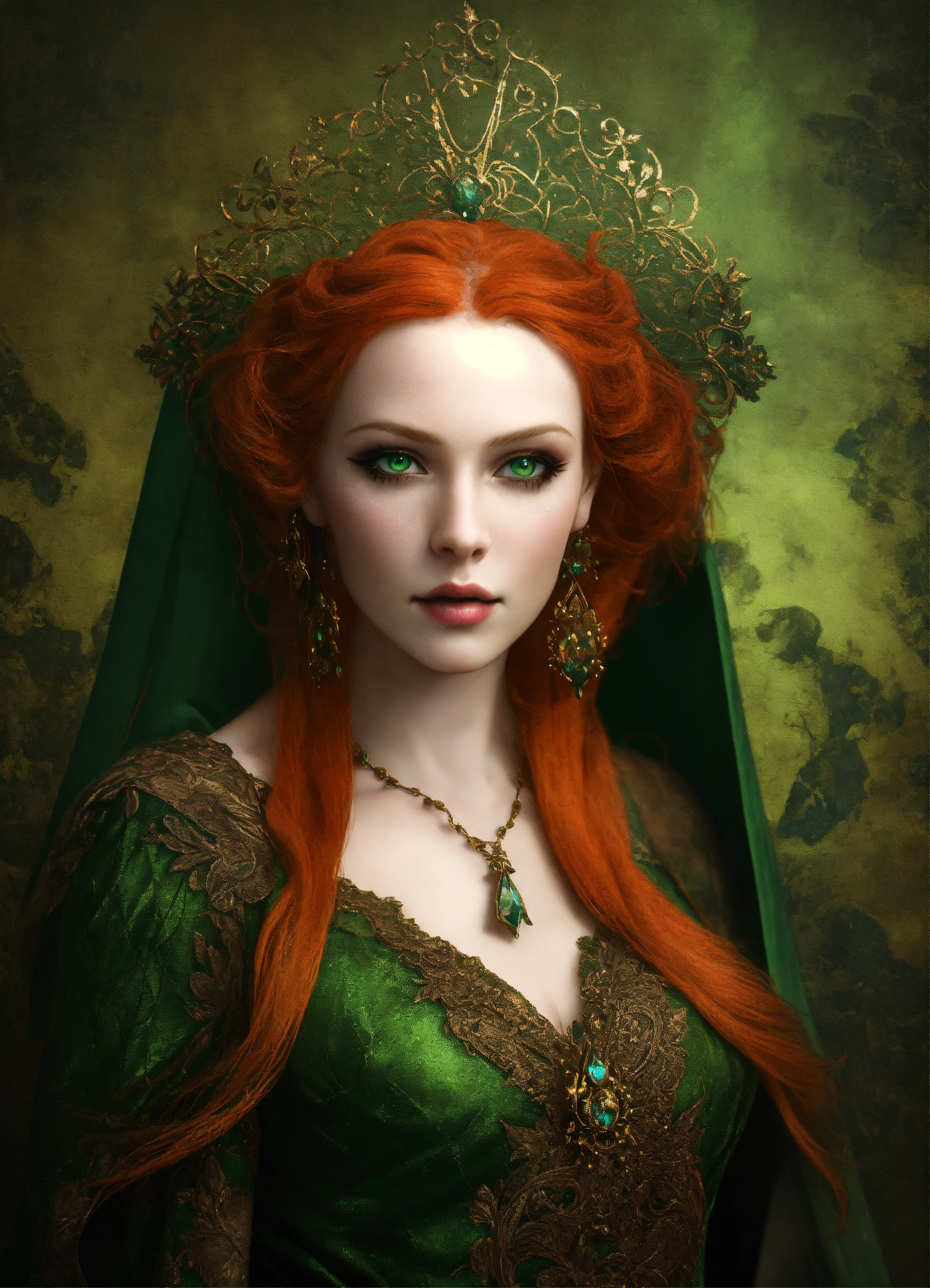 Lexica - Beautiful gothic enchantress Gothic Empress with flowing robes ...