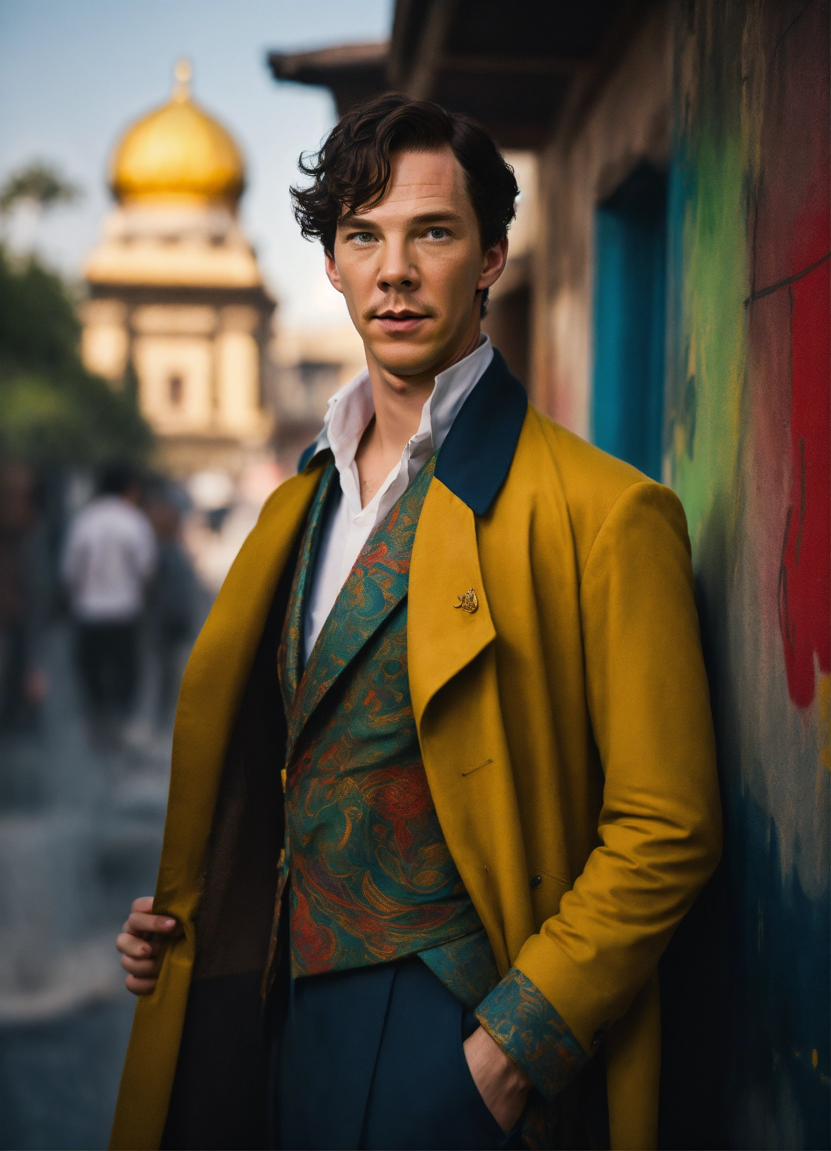 Lexica - A painting style oil color of "Benedict Cumberbatch" in ...