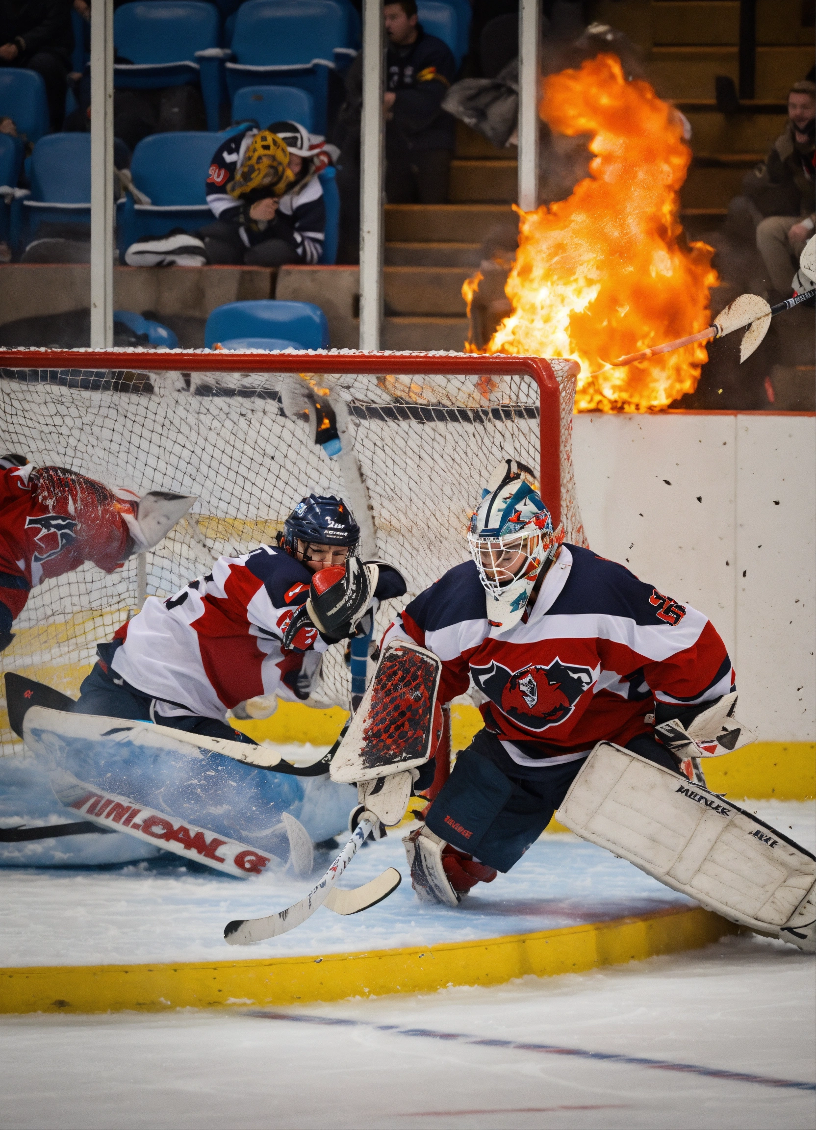 Lexica - Milton menace goalie carter tahk fighting a shark that is on ...