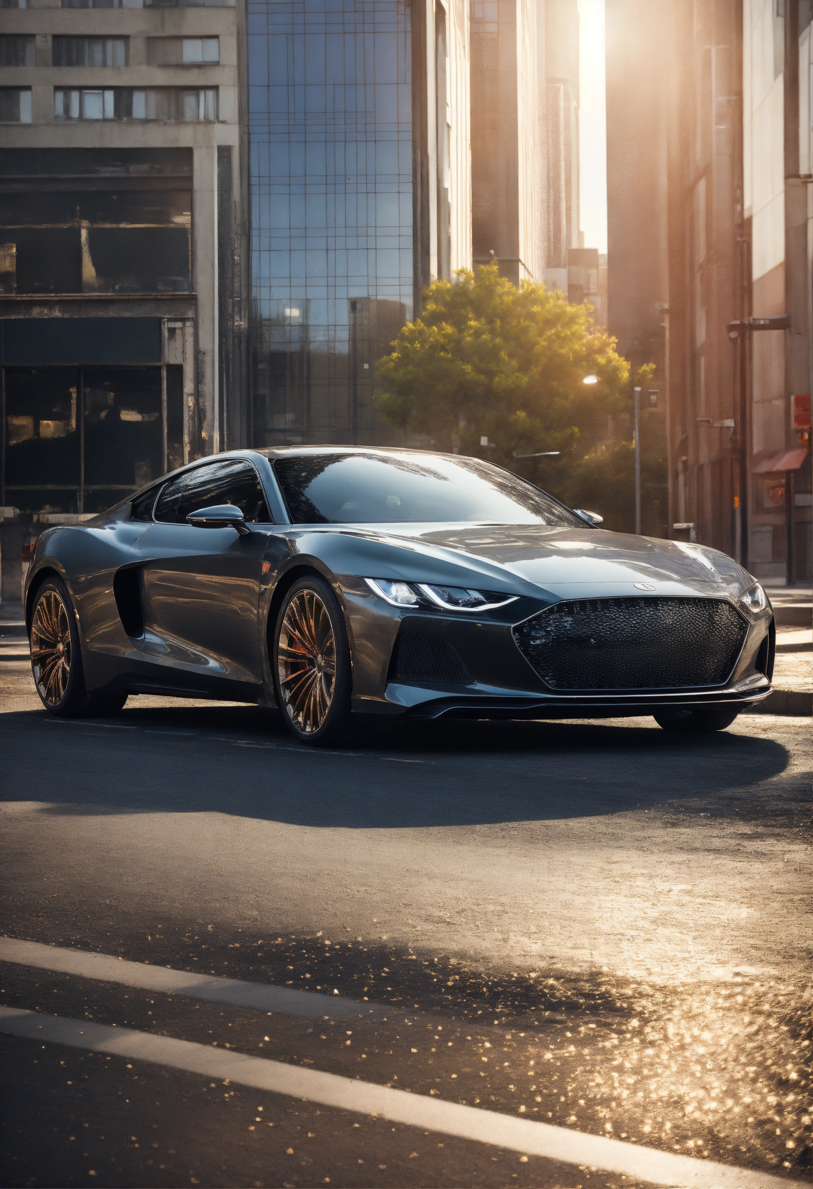 Lexica - Picture a modern and elegant luxury car with a sleek and ...