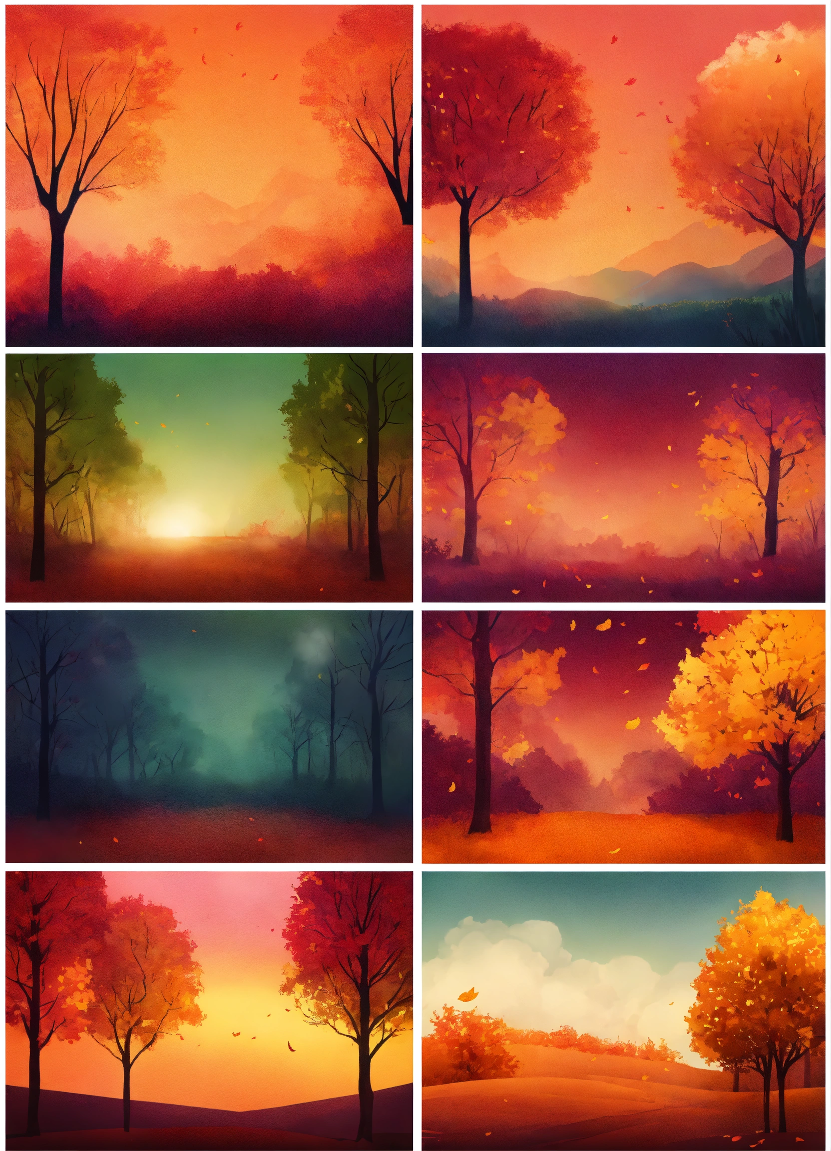 Lexica - Theme collection with smoke effect color gradients. Fall ...