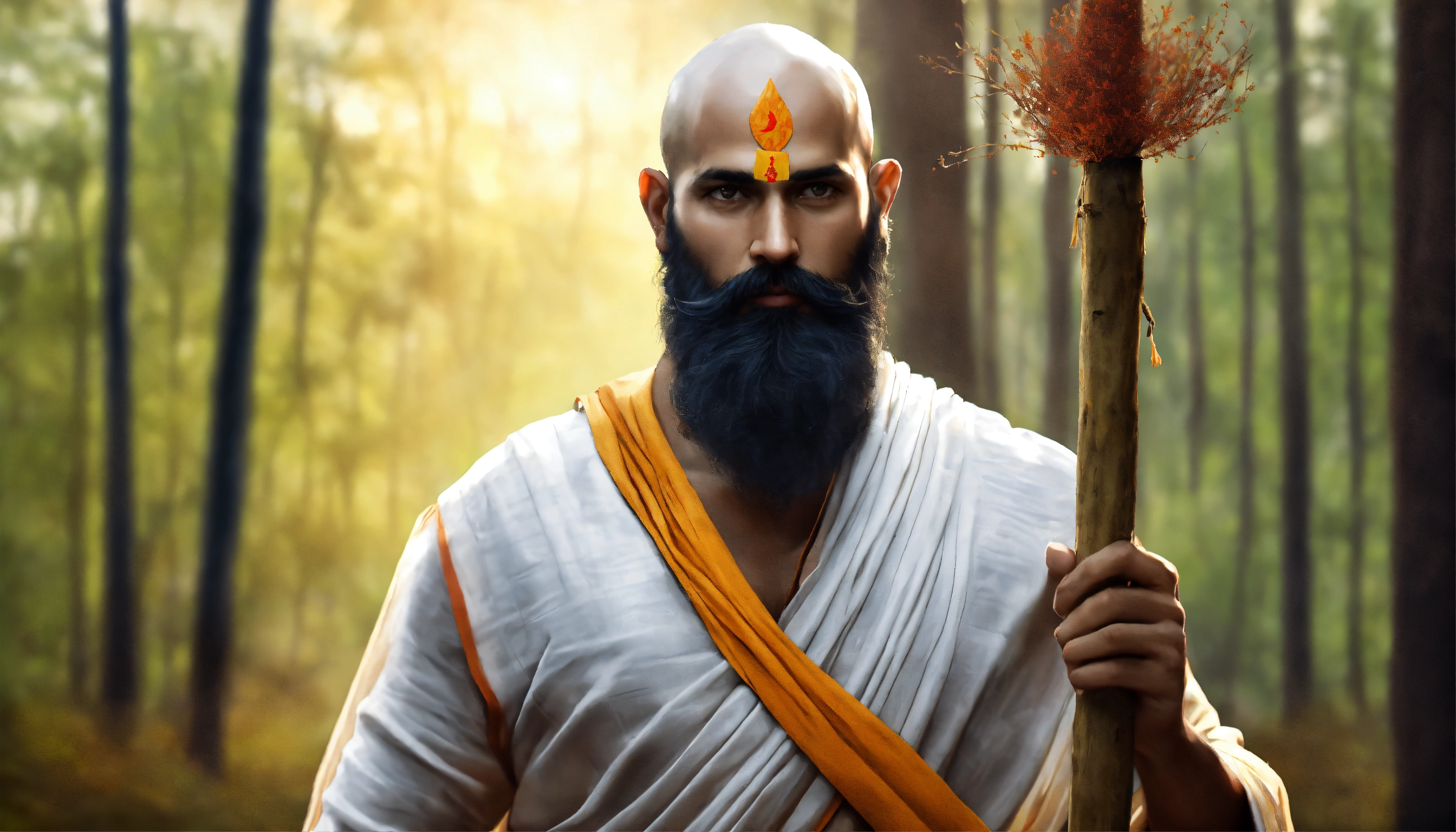 Lexica - Hindu saint without hair and without mustache , beard and ...