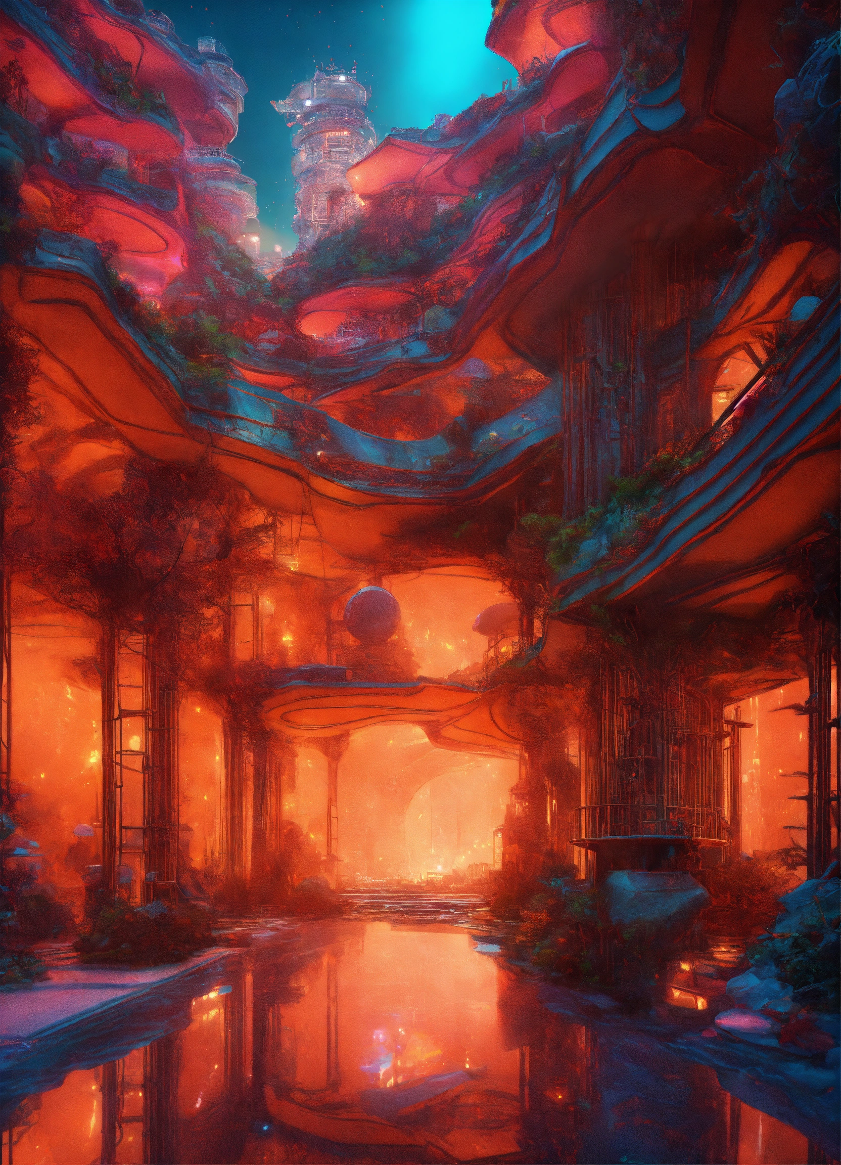 Lexica - The most trippy scene imaginable, in an underwater city ...