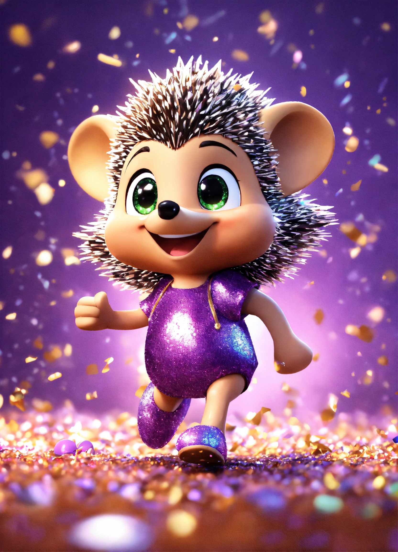 Lexica - Disney cartoon character, chibi, kind hedgehog glittery ...