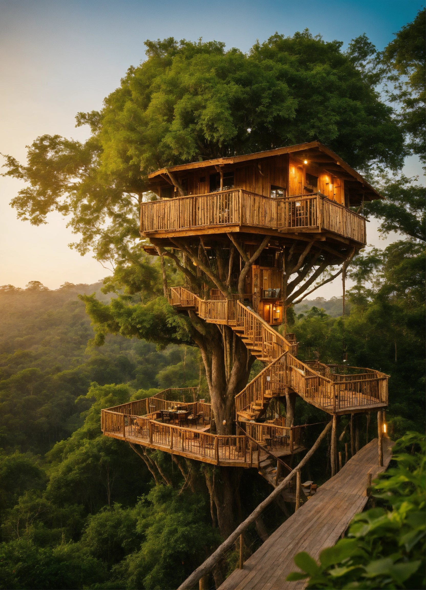 Lexica - Eco-Friendly Treehouse Village Provide an eco-conscious escape ...