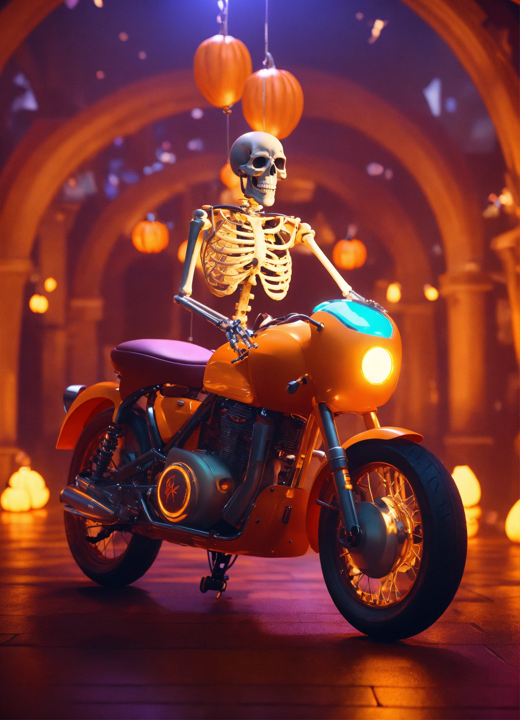 Lexica - The most funny scene of a skeleton crying in the middle of a ...