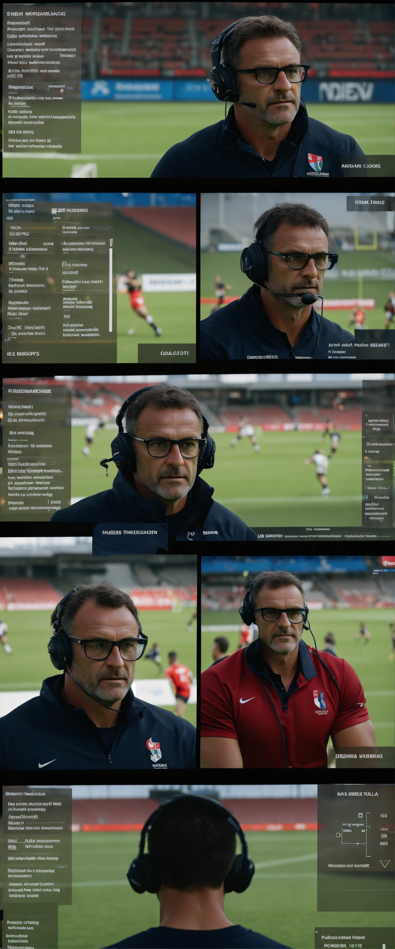 Lexica - Portrait of a french rugby coach wearing a pair of oversized ...