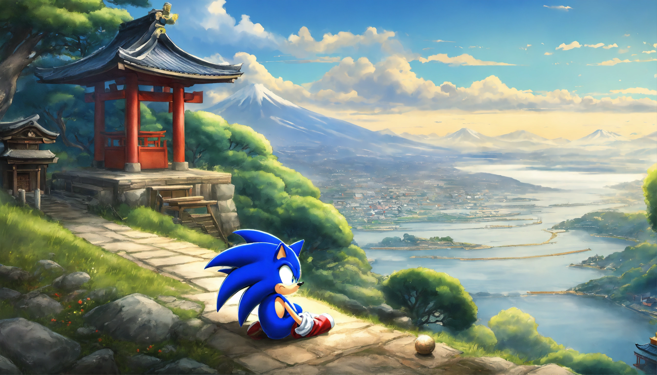 Lexica - Masterpiece, best quality, Sonic the Hedgehog wearing robes ...