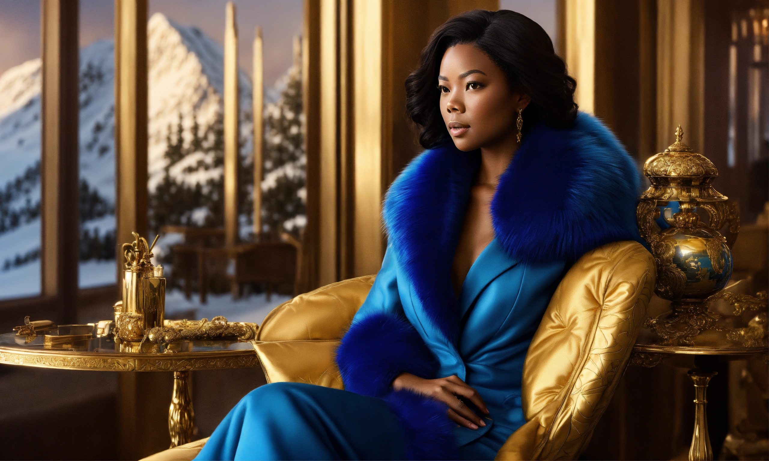 Lexica - Solo beautiful GABRIELLE UNION classy brown skinned in BLUE ...