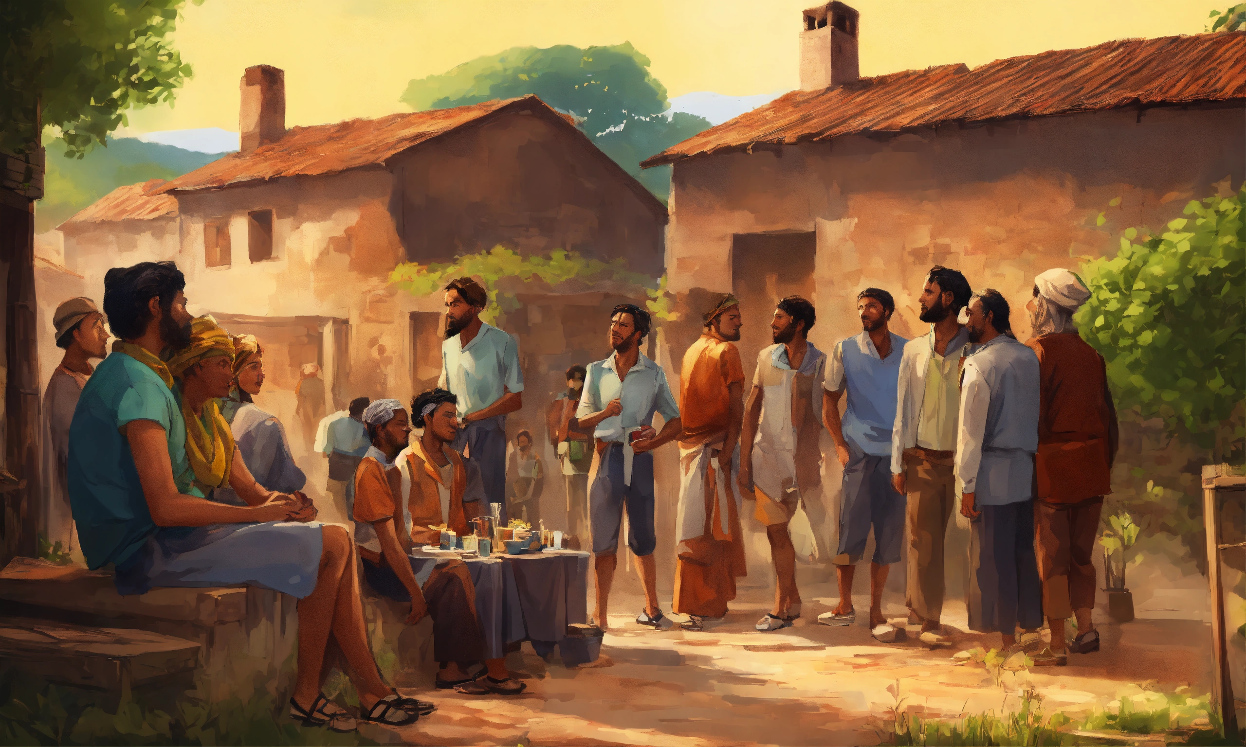 Lexica - Very high detailed 2d illustration portrait of group of people ...