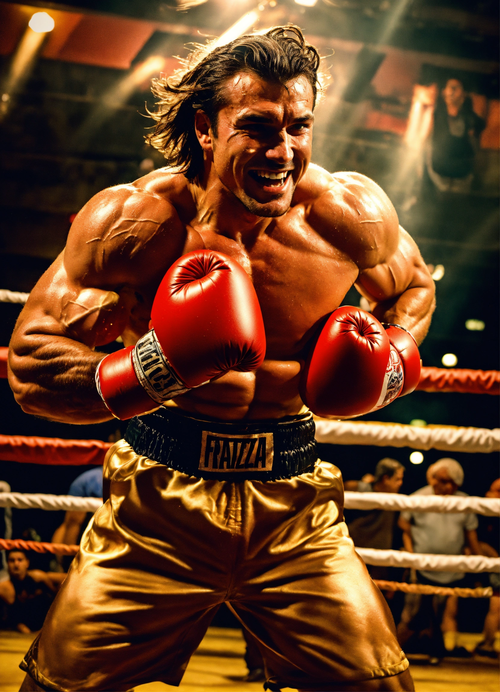 Lexica - Fabio, musclebound, boxer, Boxing Ring, Victory, Happy, Sweaty ...