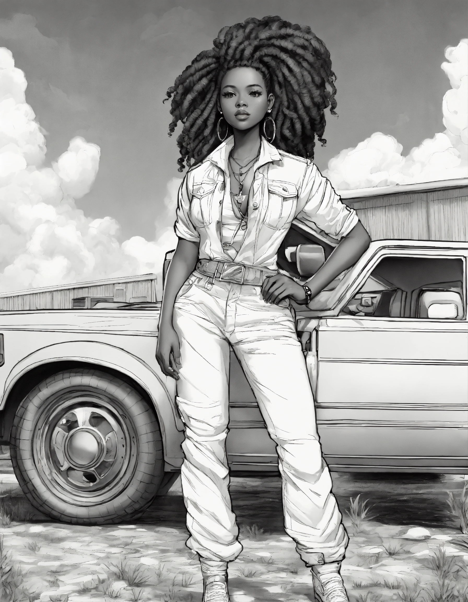 Lexica - African American west African features fully clothed fluffy ...