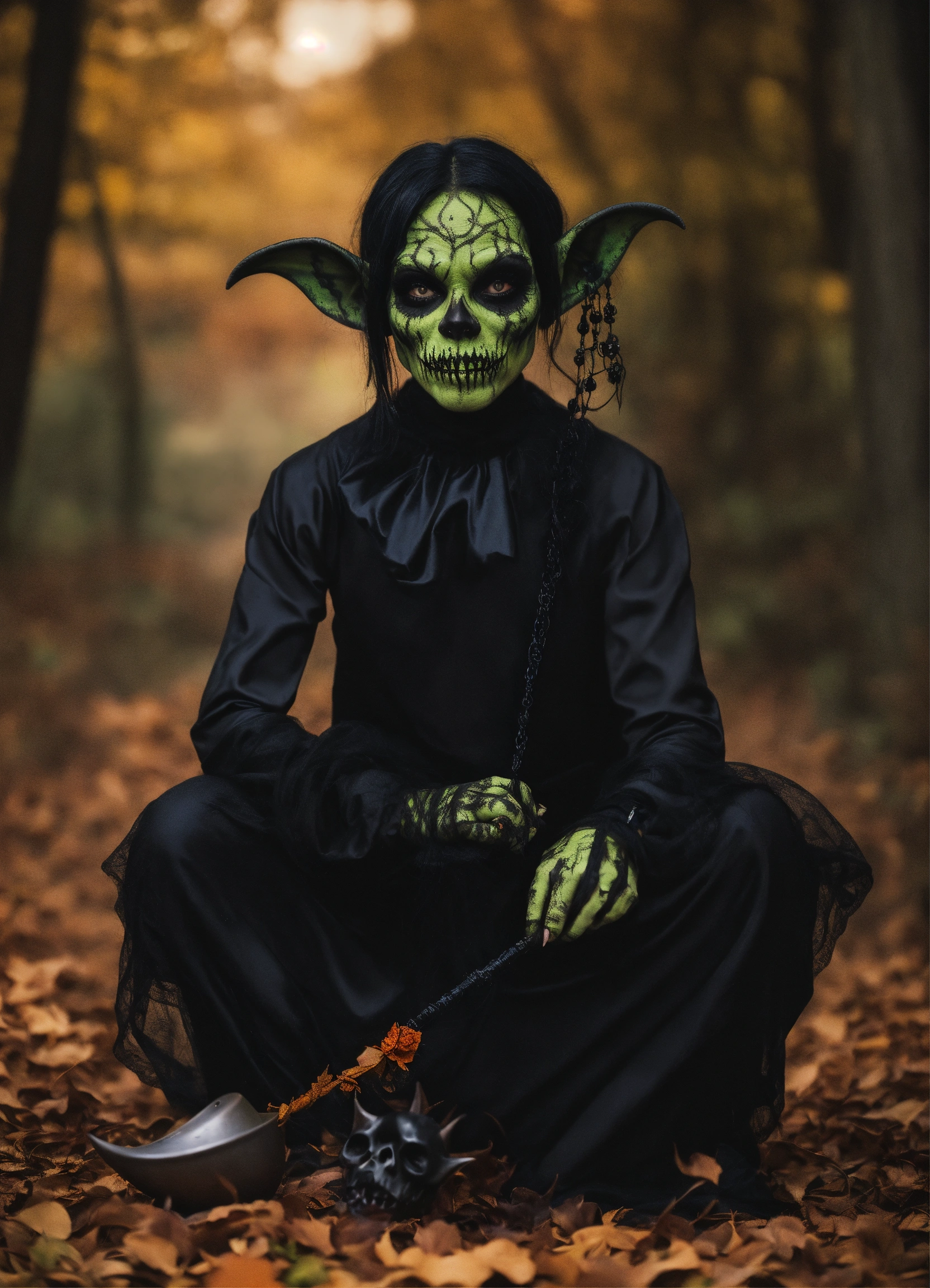 Lexica - Create me the most scary halloween goth spooky goblin