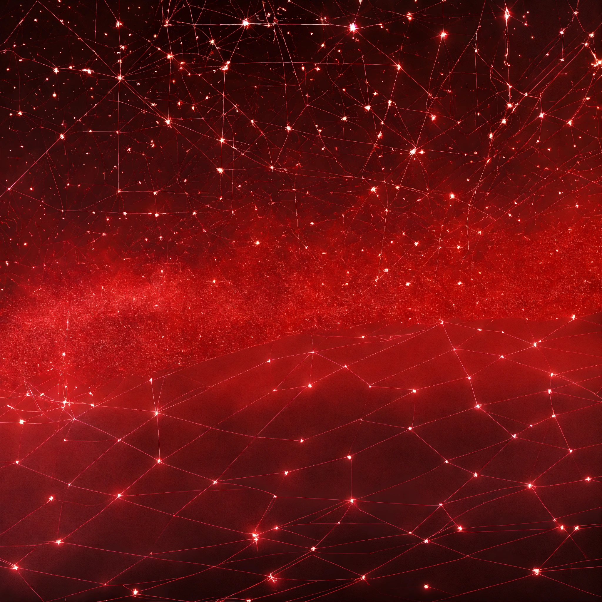 Lexica - Red constellation of stars joined by lines