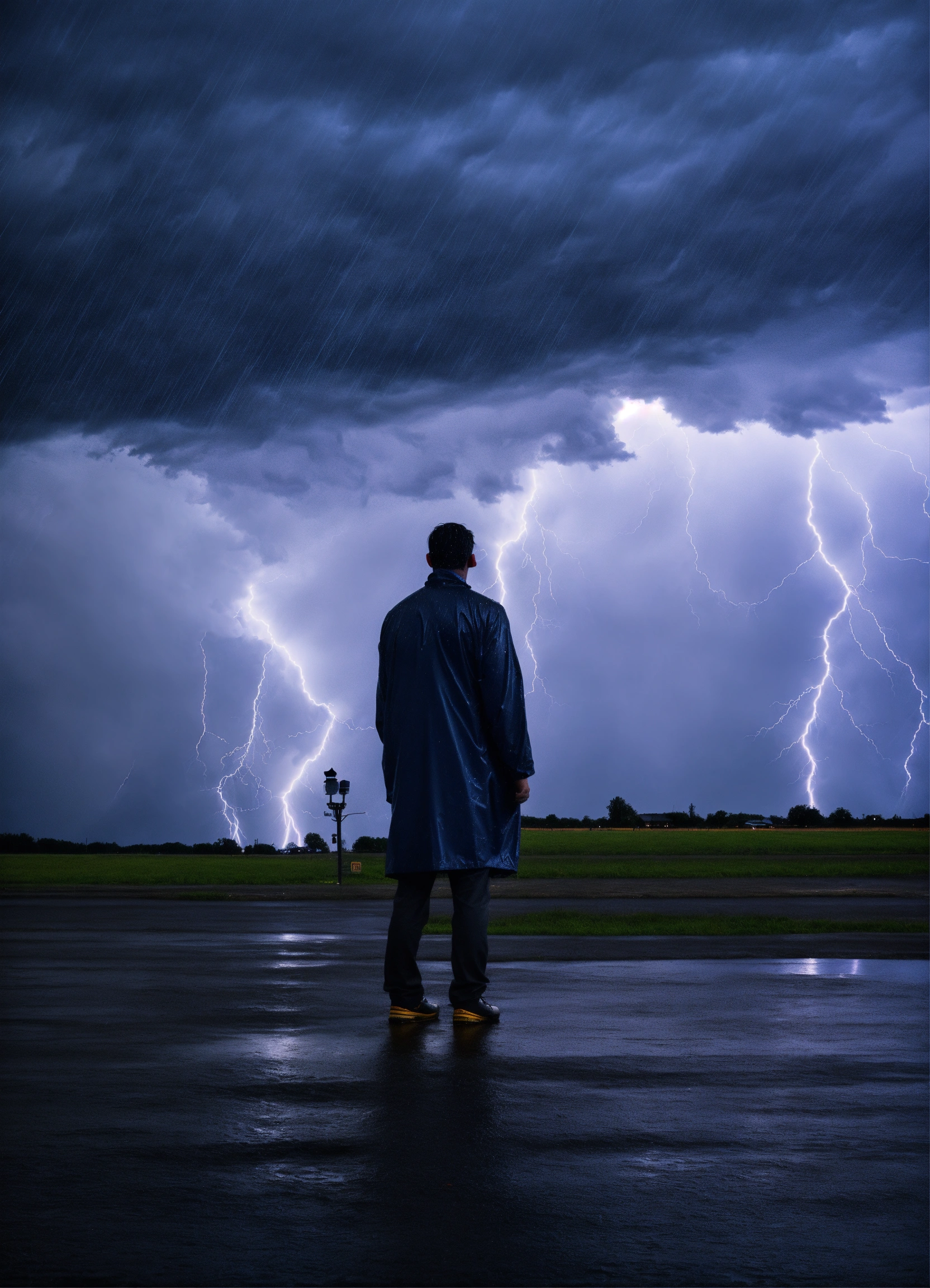 Lexica - A man made of clouds, raining, storm, dark, thunderstorm