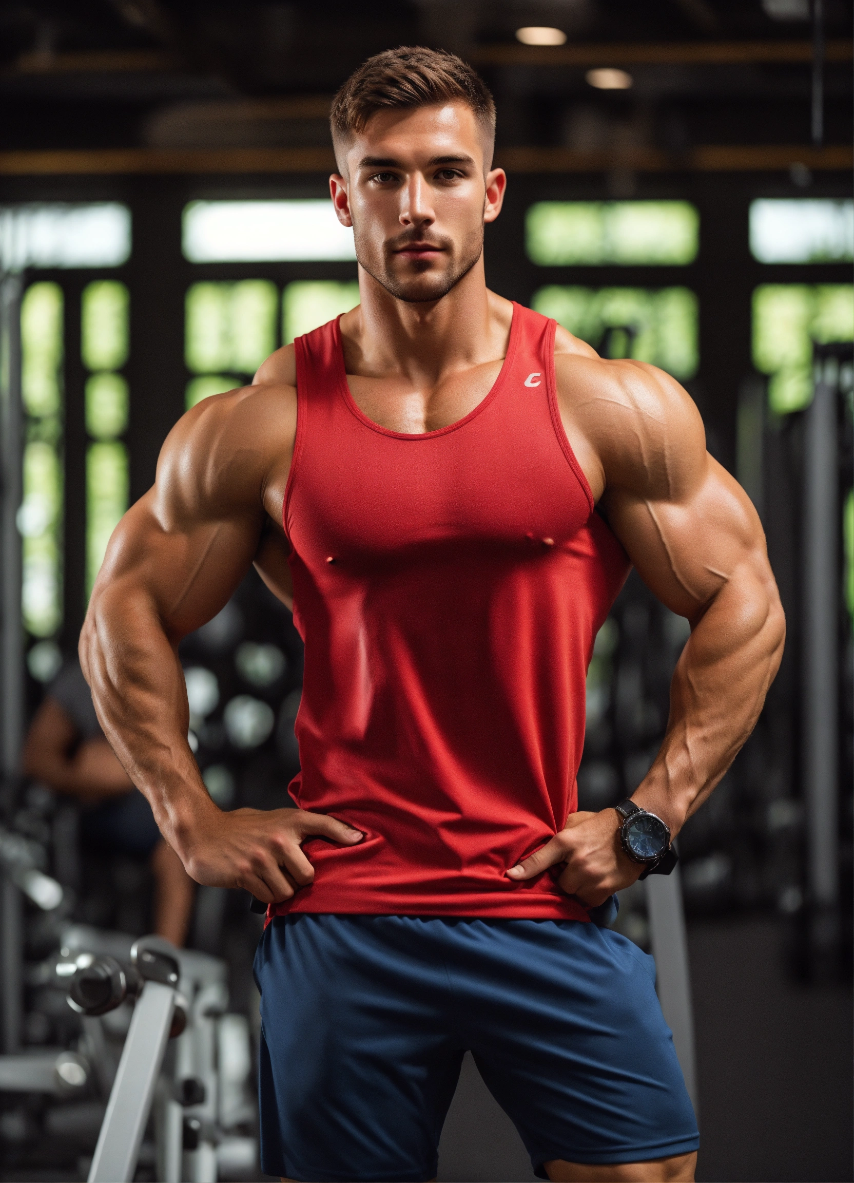 Lexica - European and American men, short hair, big eyes, high nose ...