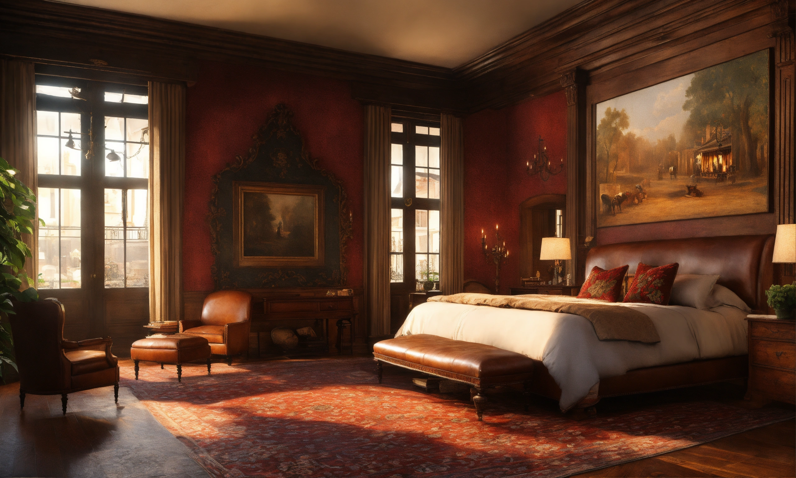 Lexica - Concept art of huge master bedroom, new Orleans, the originals ...
