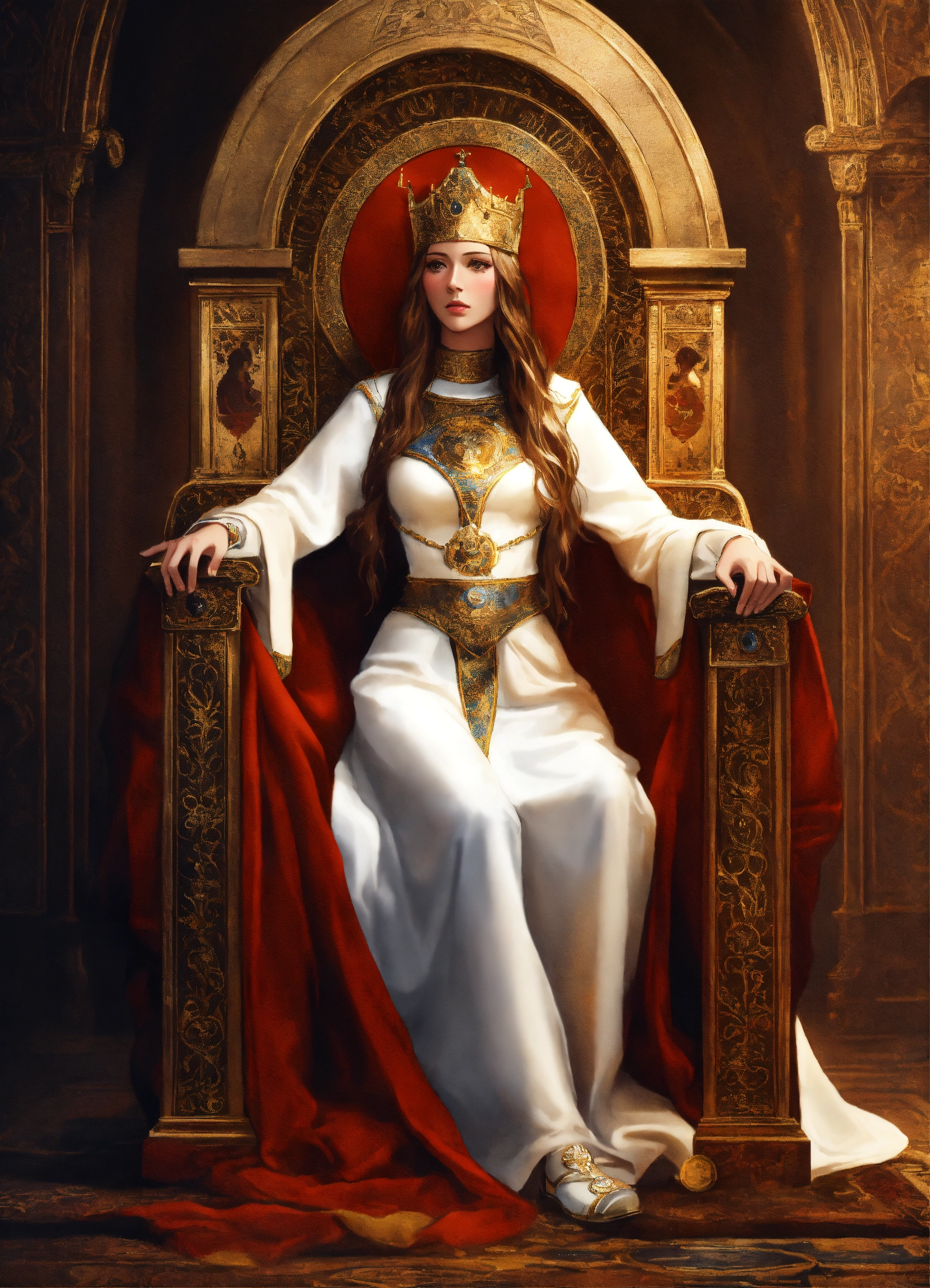 Lexica - Illustrated realistic, high priest women from medieval ages ...