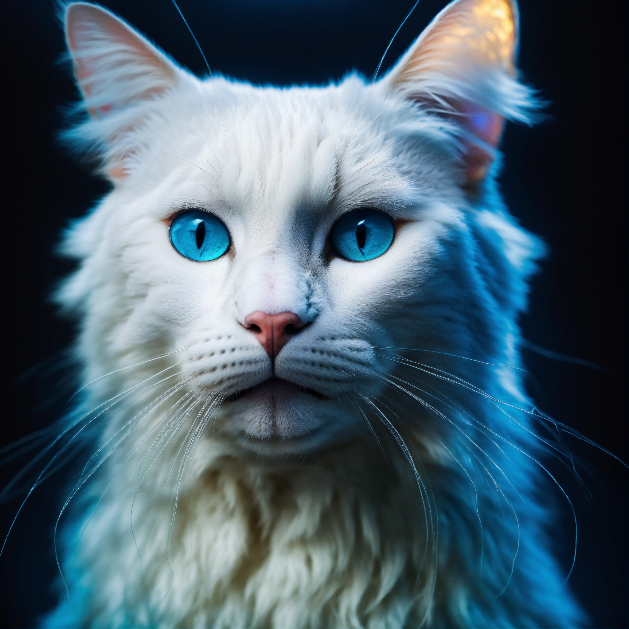 Lexica - Underwater photography, long exposure, graceful white male cat ...