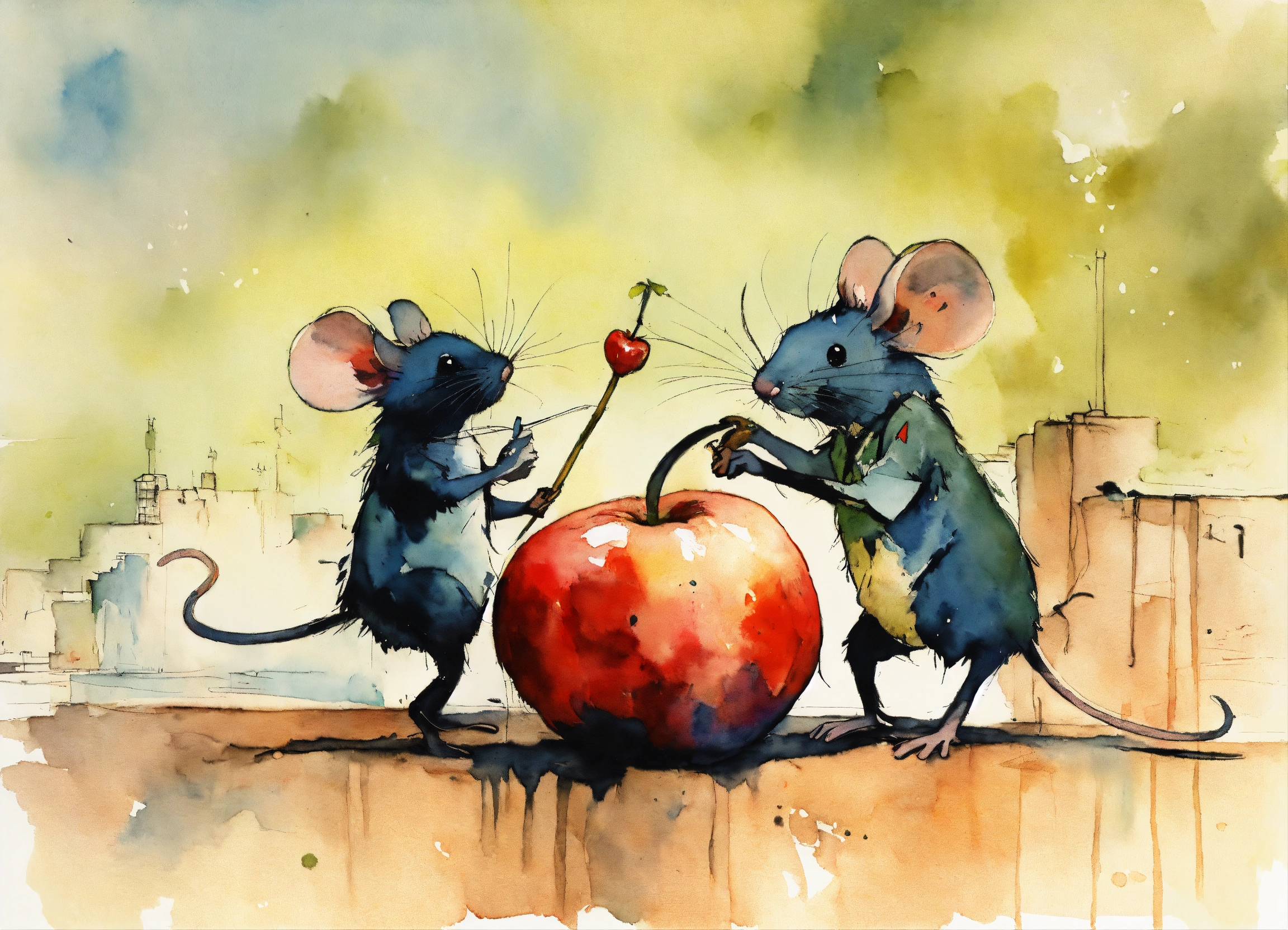 Lexica - Cool, nice and cute mice working and helping together to move ...