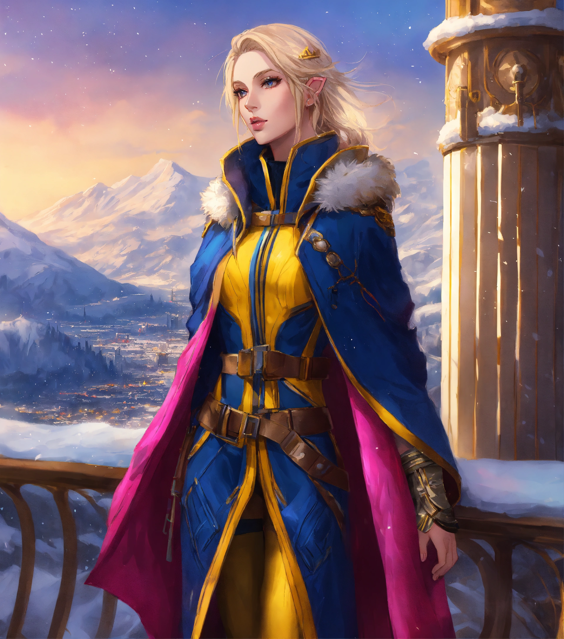 Lexica - Full body drawing of a sci fi high elf, royalty, futuristic ...