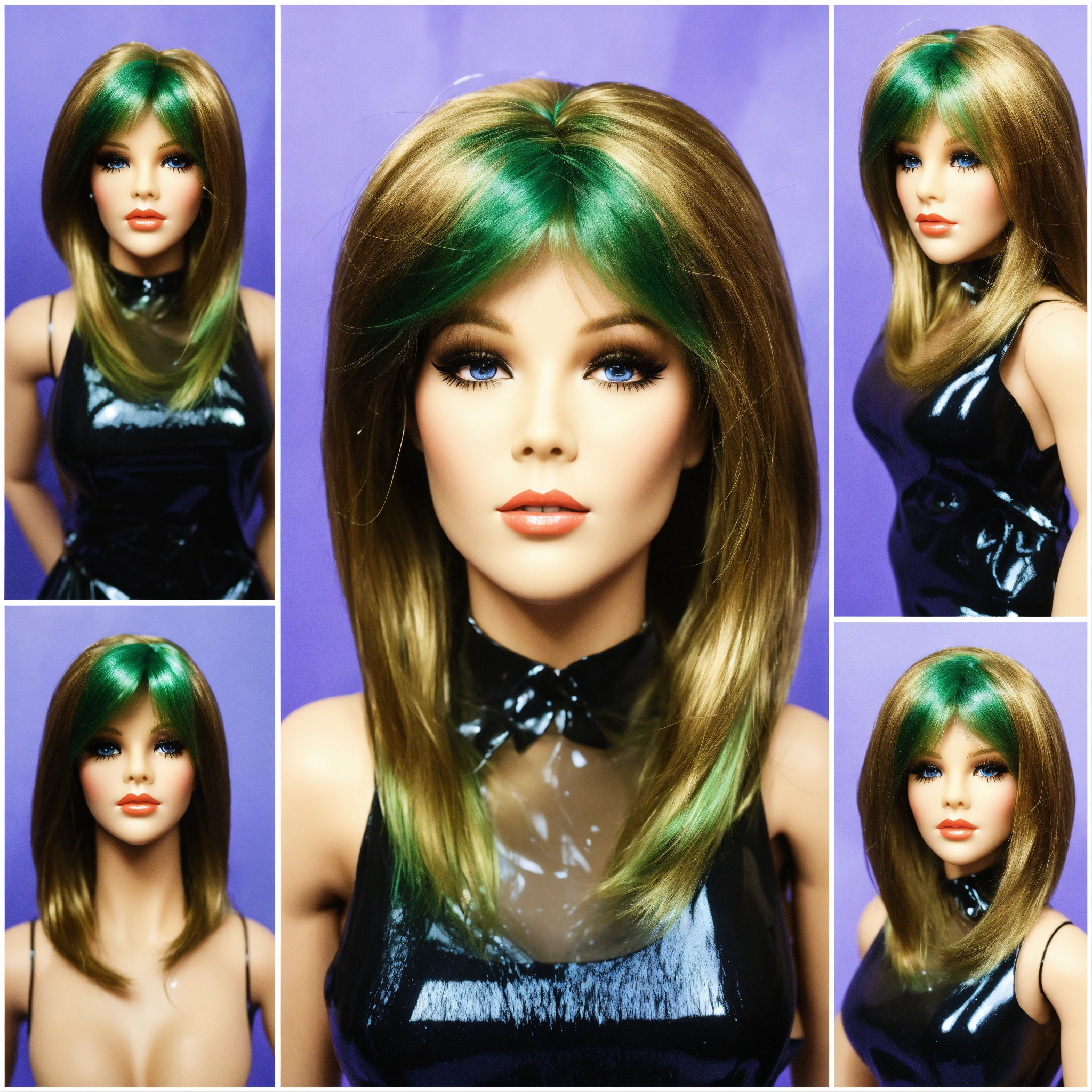Lexica - Clear Glossy Clear Plastic Full Face Samantha Fox Woman ...
