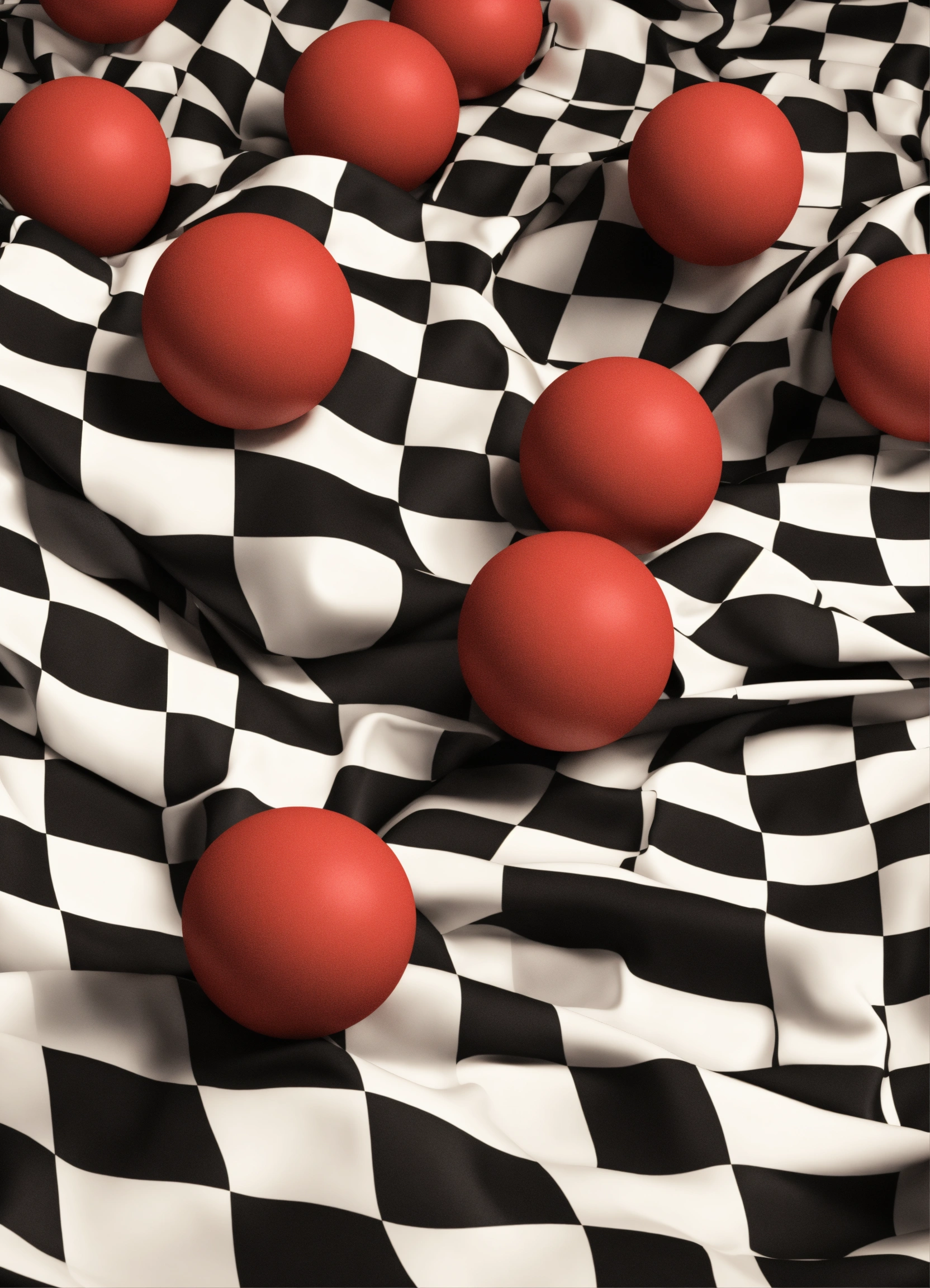 Lexica - Checkered print, 3D